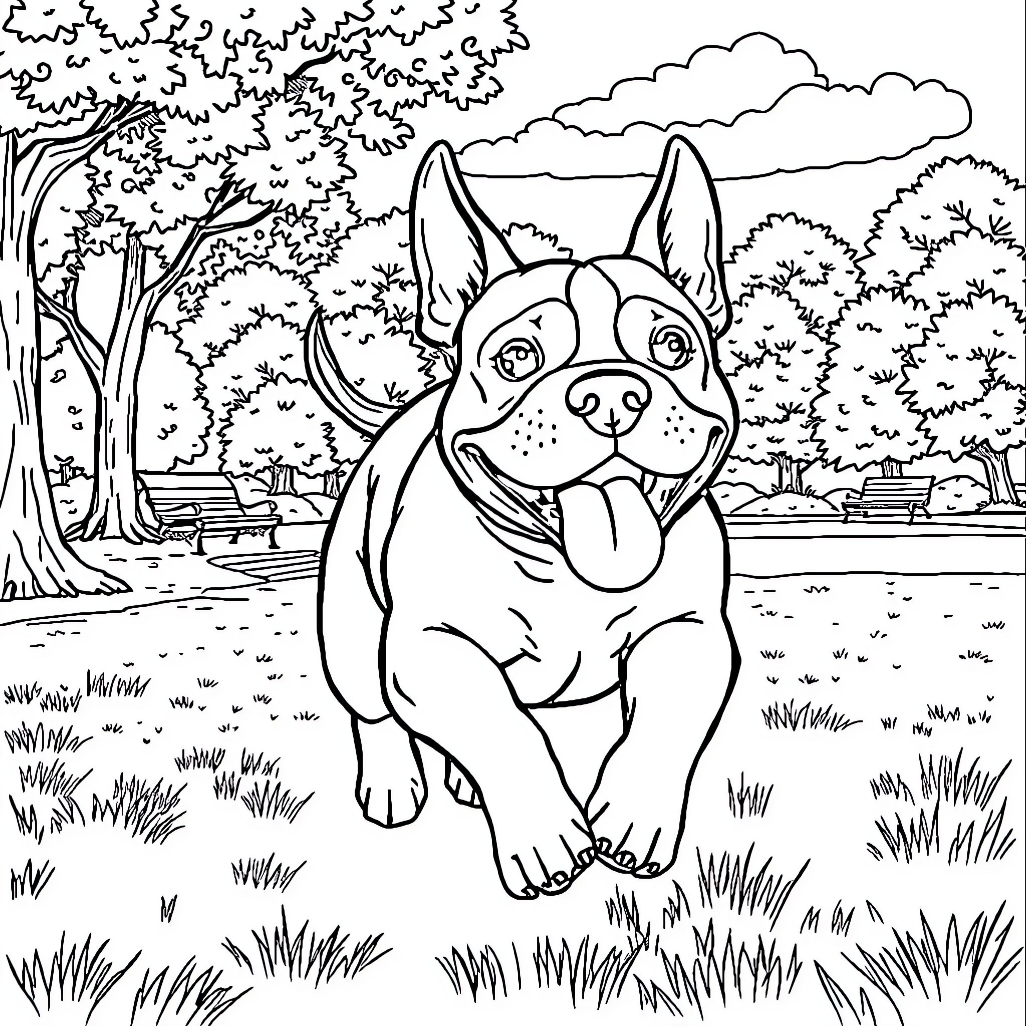 Best Staffy Coloring Pages (Free Printable PDF)