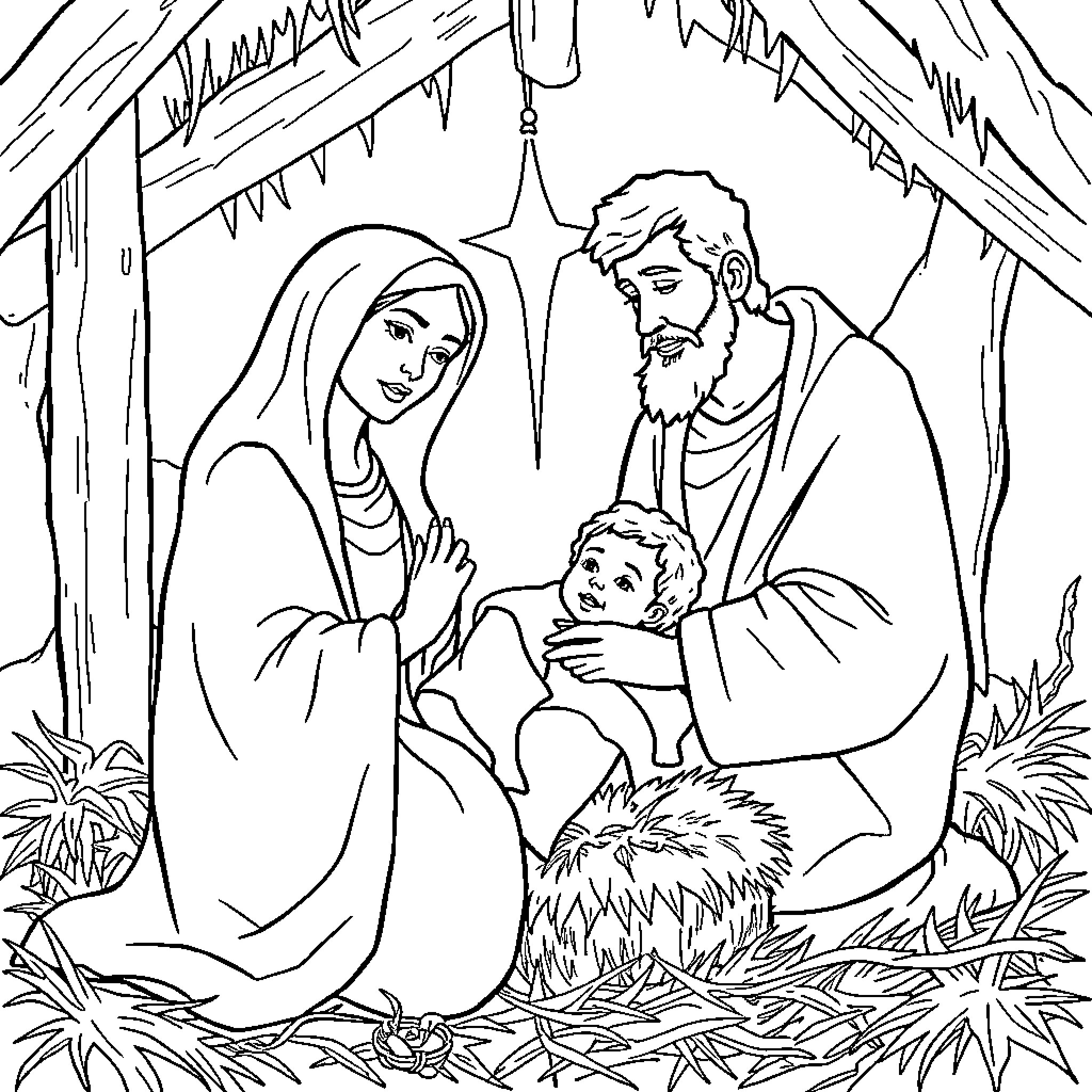 Best Holy Family Coloring Pages (Free Printable PDF)