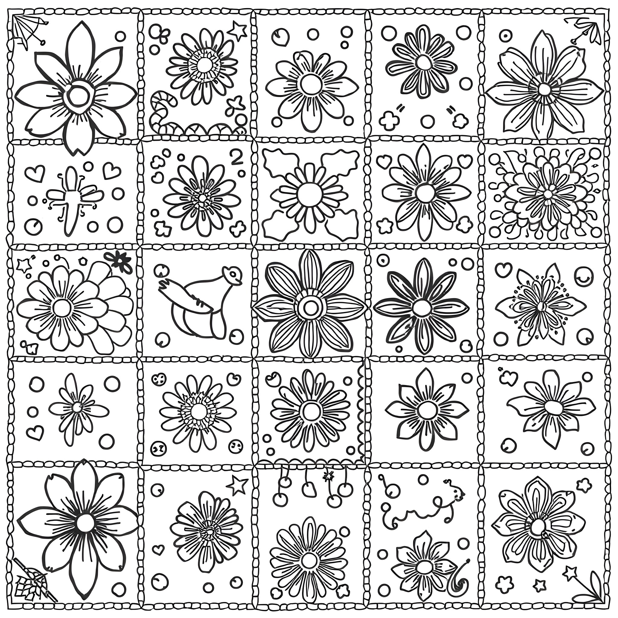 120 Best Patchwork Coloring Pages (Free Printable PDFs)