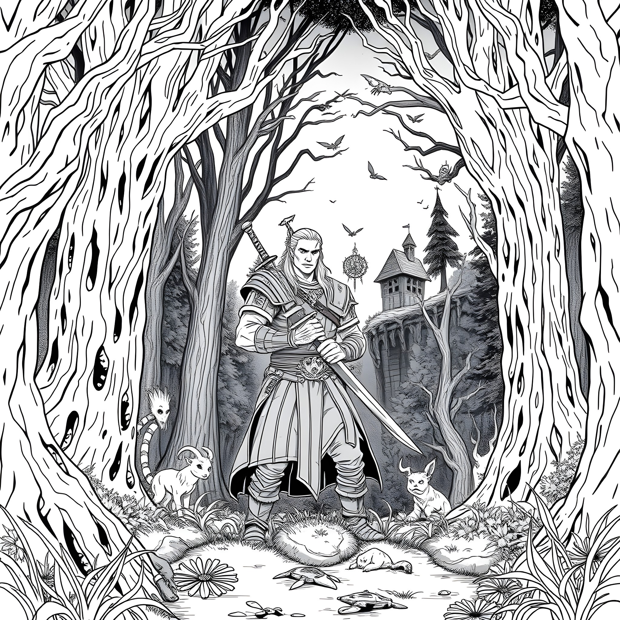 Best Witcher Coloring Pages (Free Printable PDF)