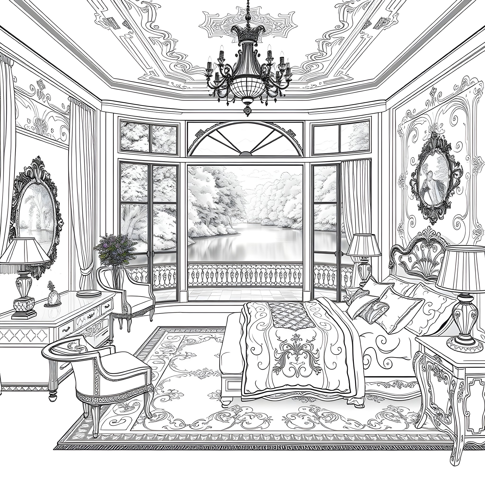 Best Bedroom Coloring Pages (Free Printable PDF)