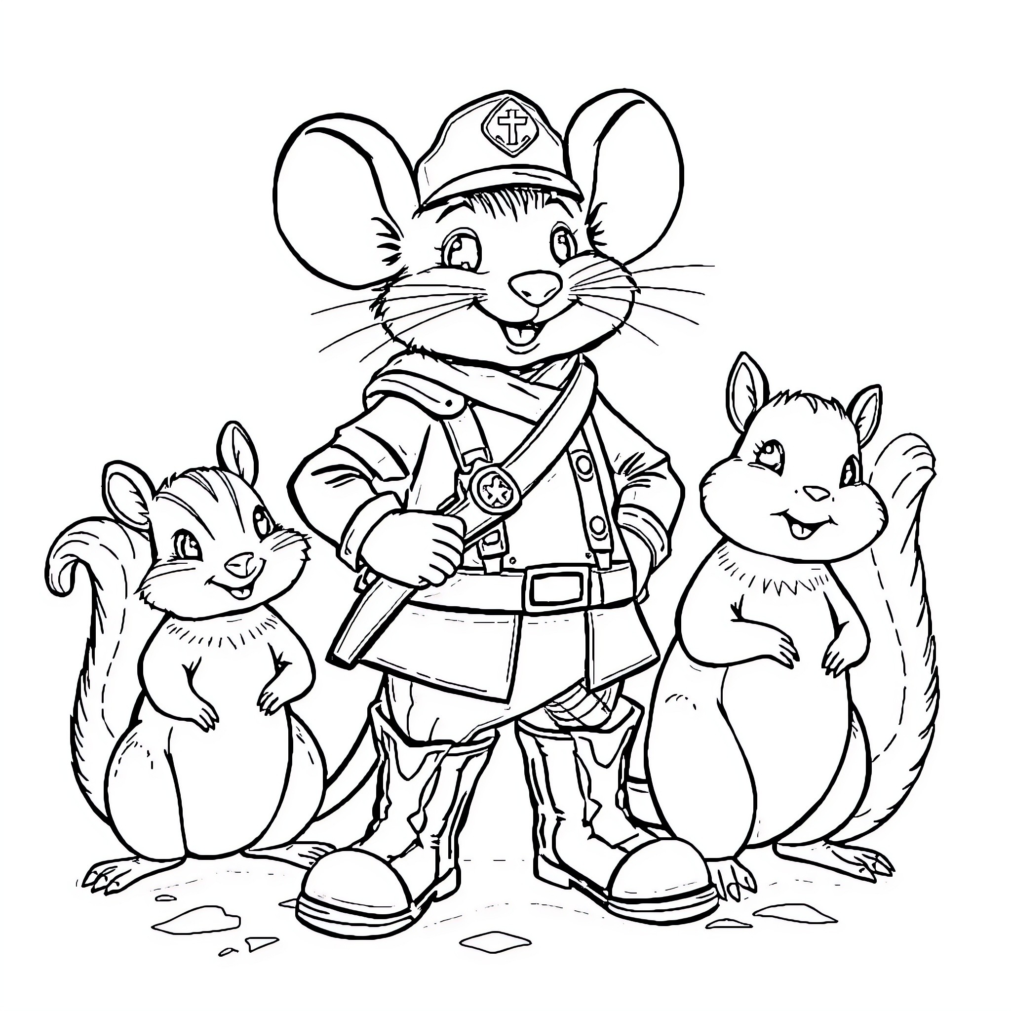 Best Musketeer Mouse Coloring Pages (Free Printable PDF)
