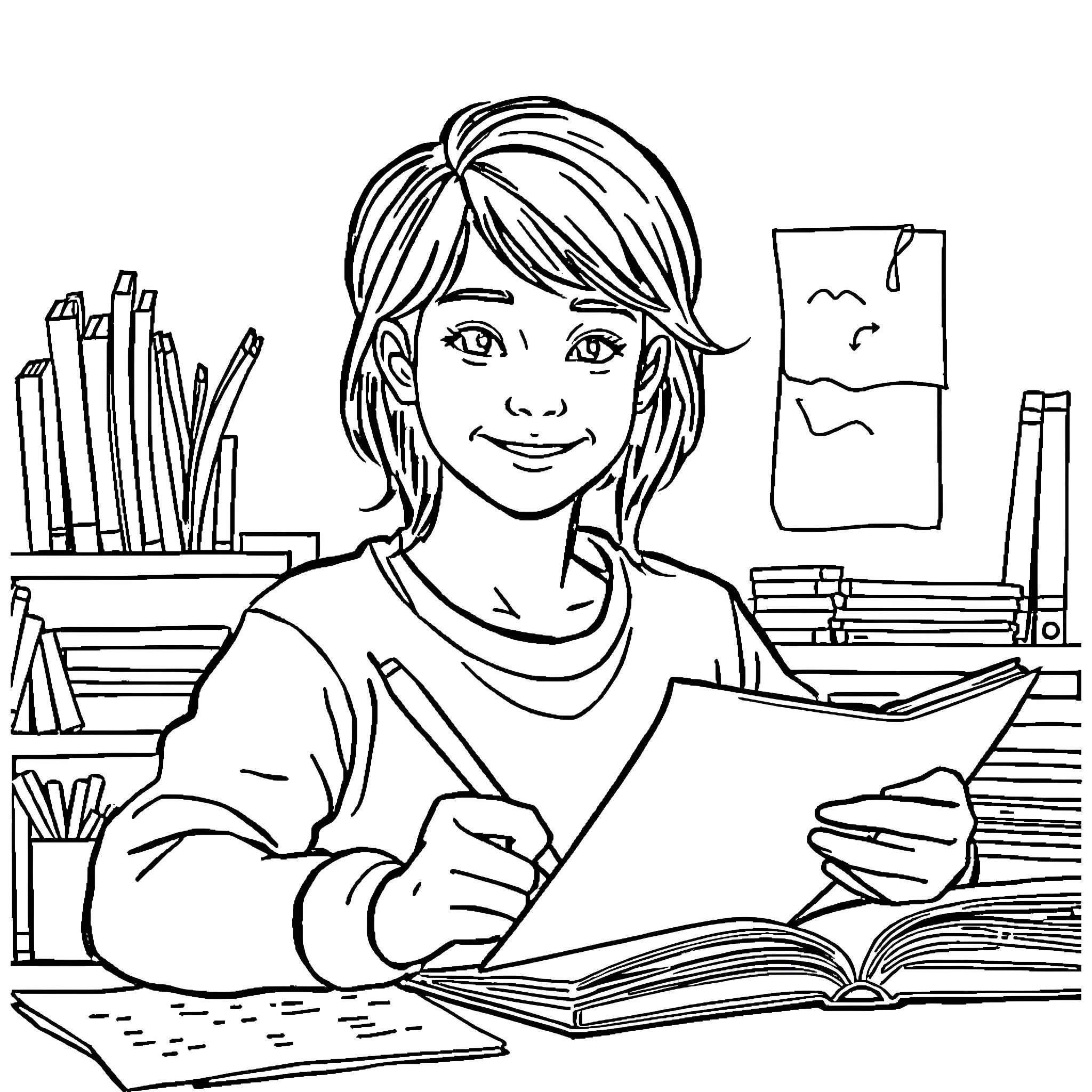 Best Student Coloring Pages (Free Printable PDF)