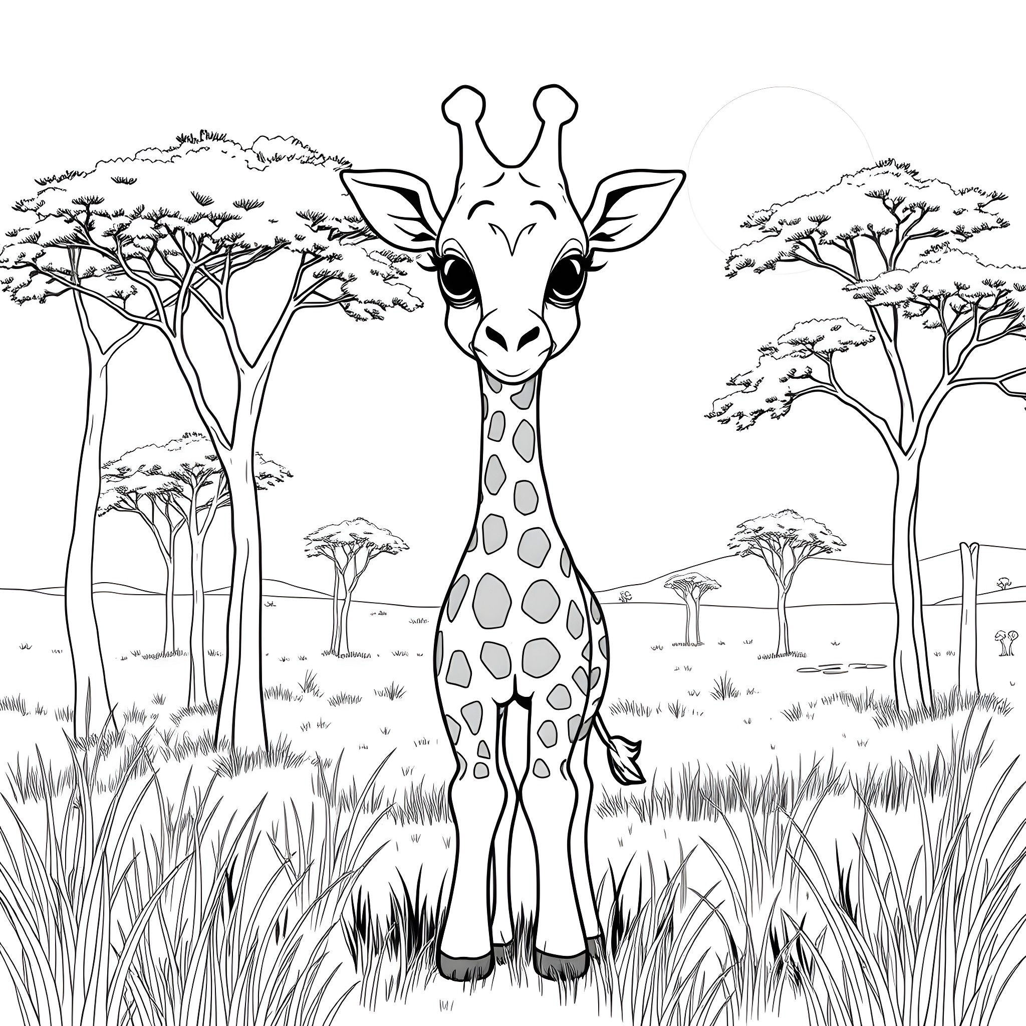131 Best Giraffe Coloring Pages (Free Printable PDFs)