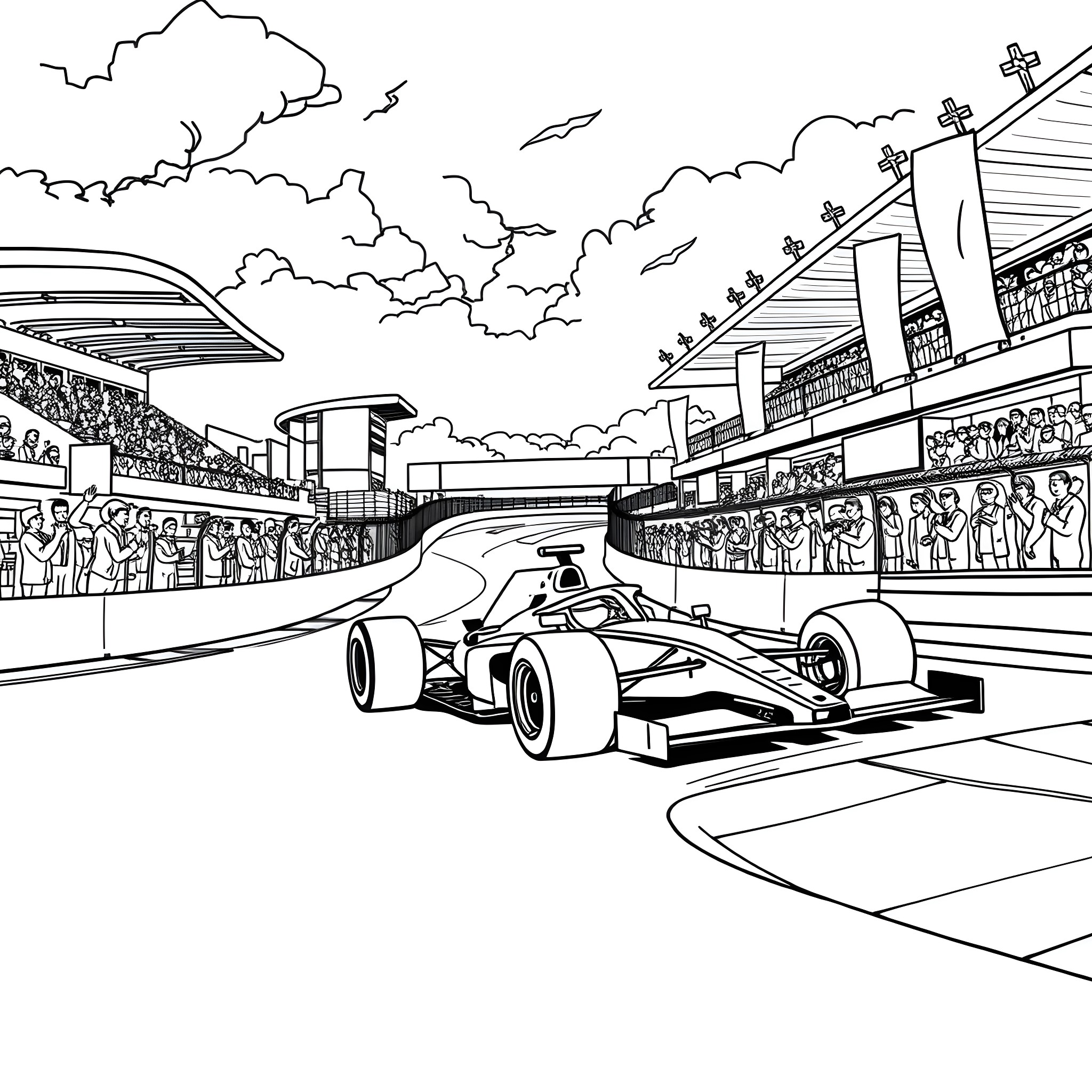 Best F1 Car Coloring Pages (Free Printable PDF)