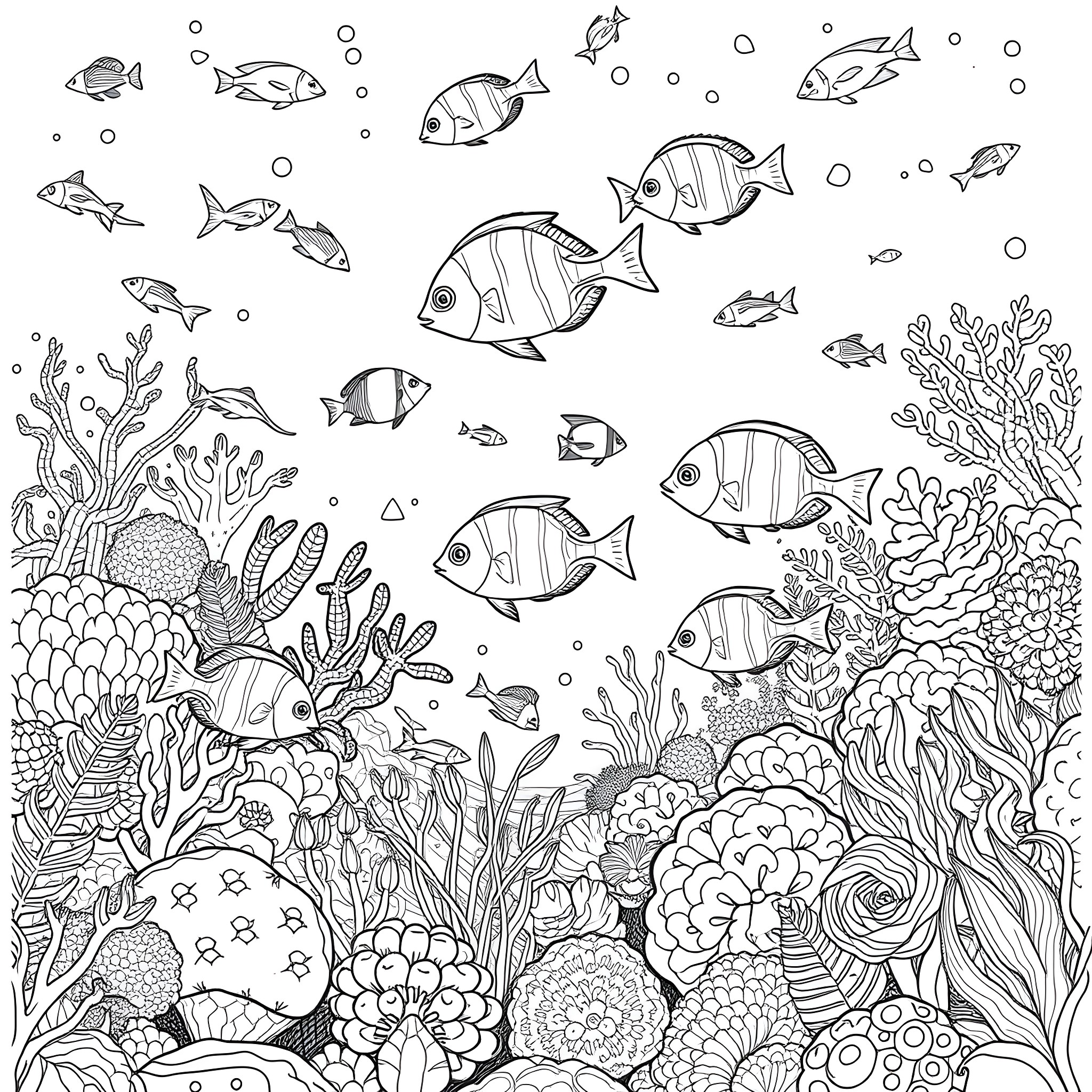 Best Tropical Fish Coloring Pages (Free Printable PDF)
