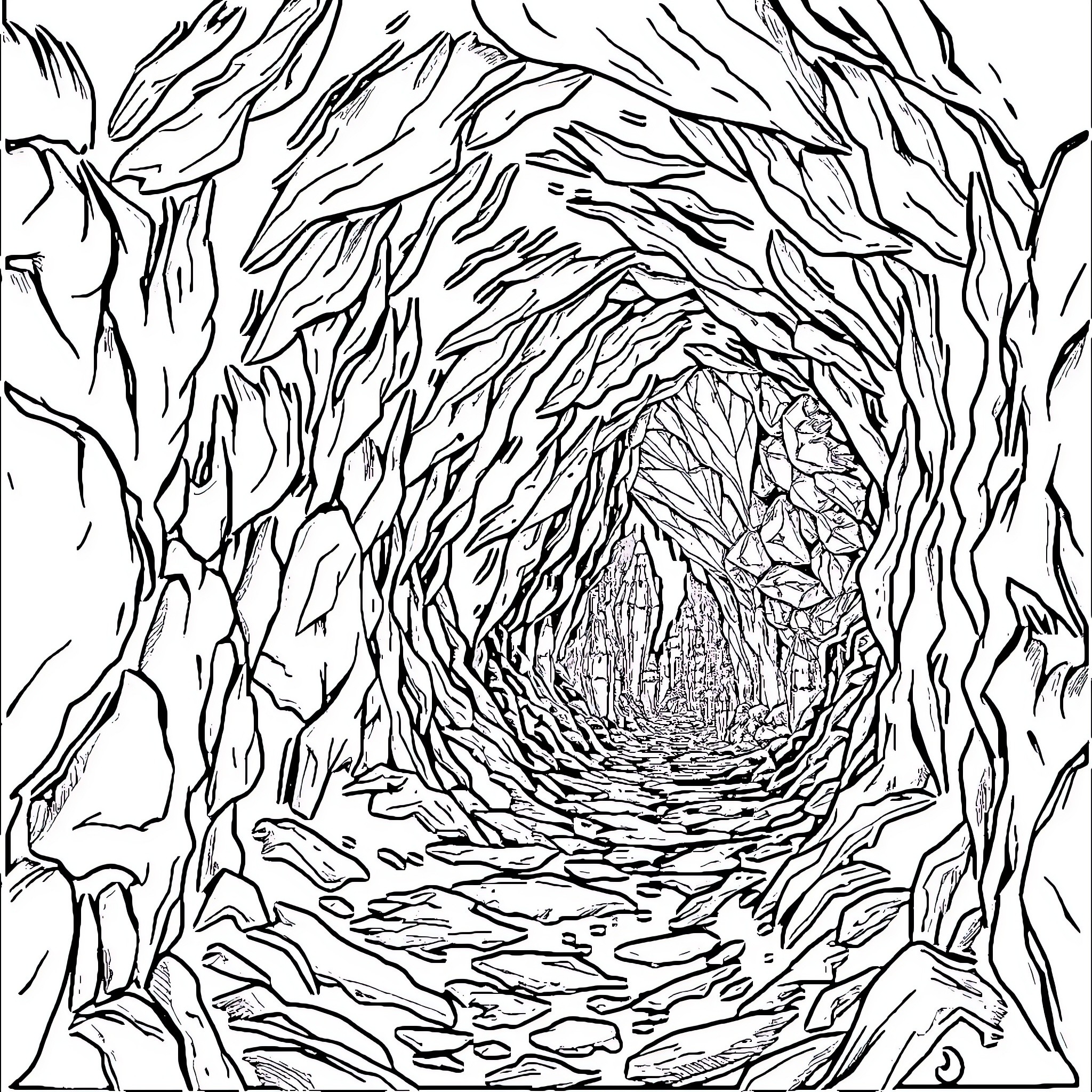 Best Cave Coloring Pages (Free Printable PDF)