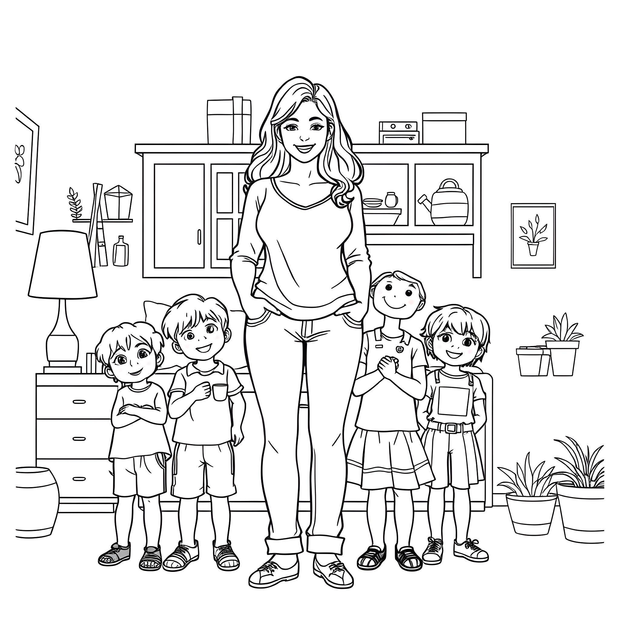 Best Mom Coloring Pages (Free Printable PDF)
