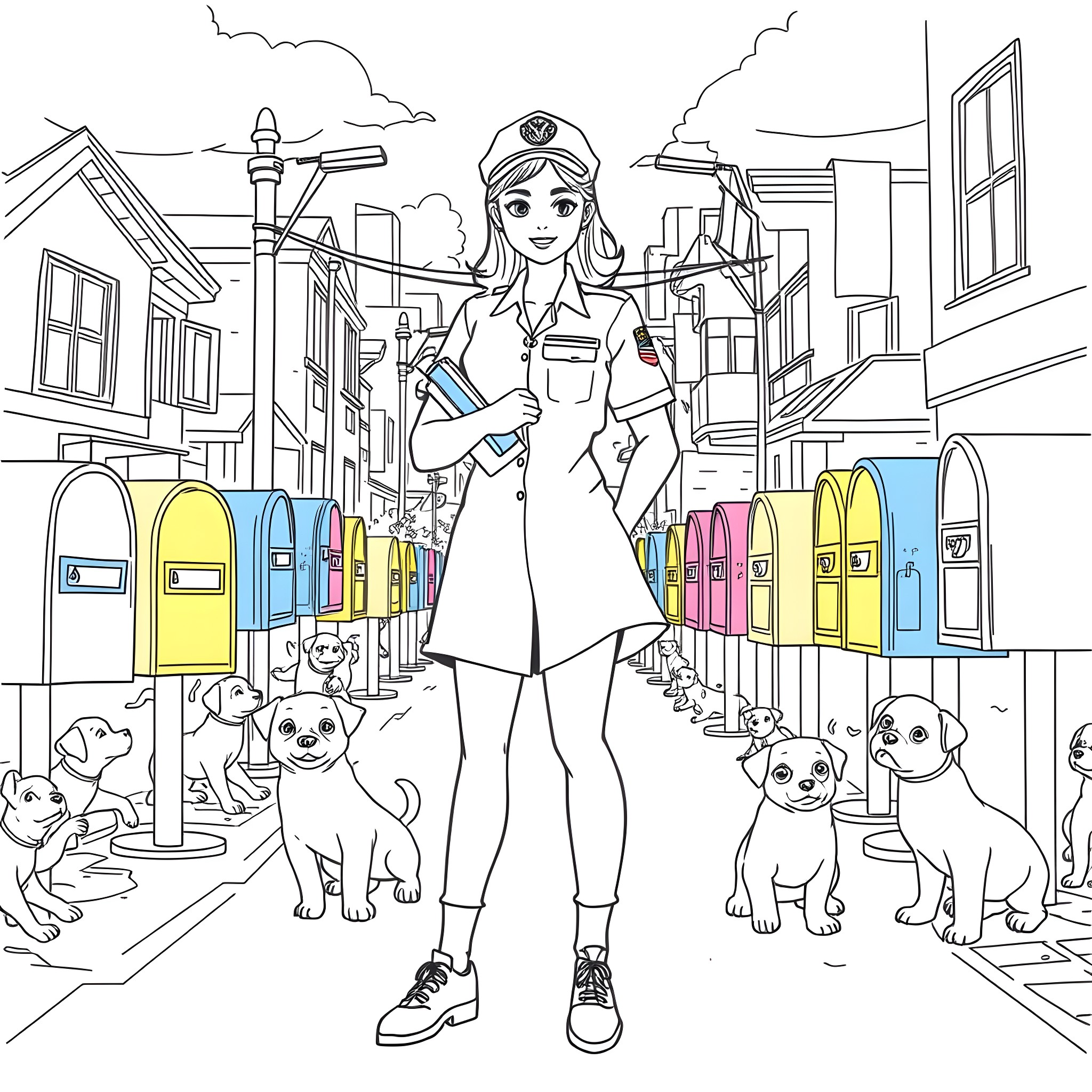 4 Best Postman Coloring Pages (Free Printable PDFs)