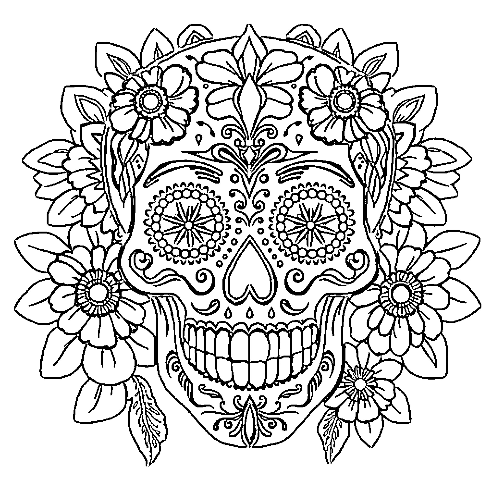 Best Calavera Coloring Pages (Free Printable PDF)