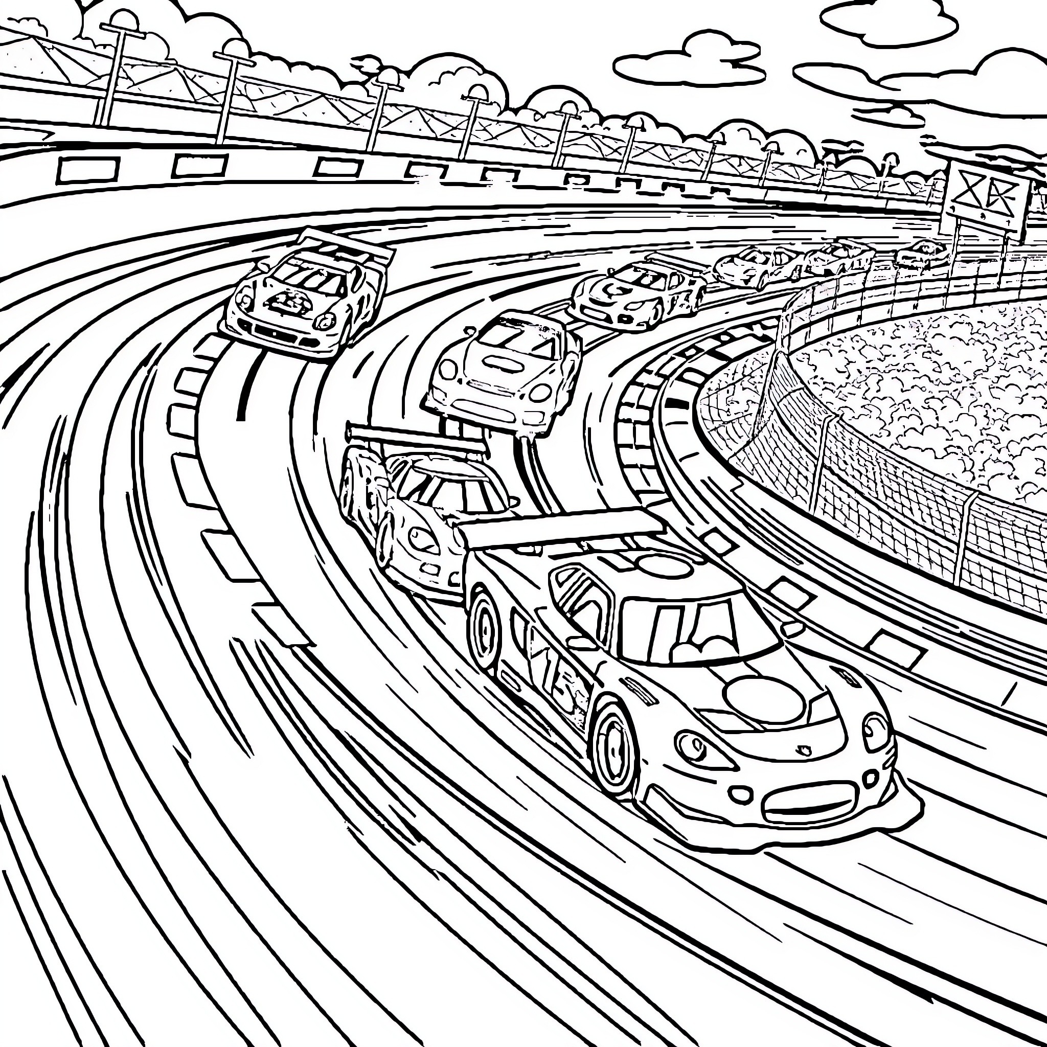 Best Race Car Coloring Pages (Free Printable PDF)