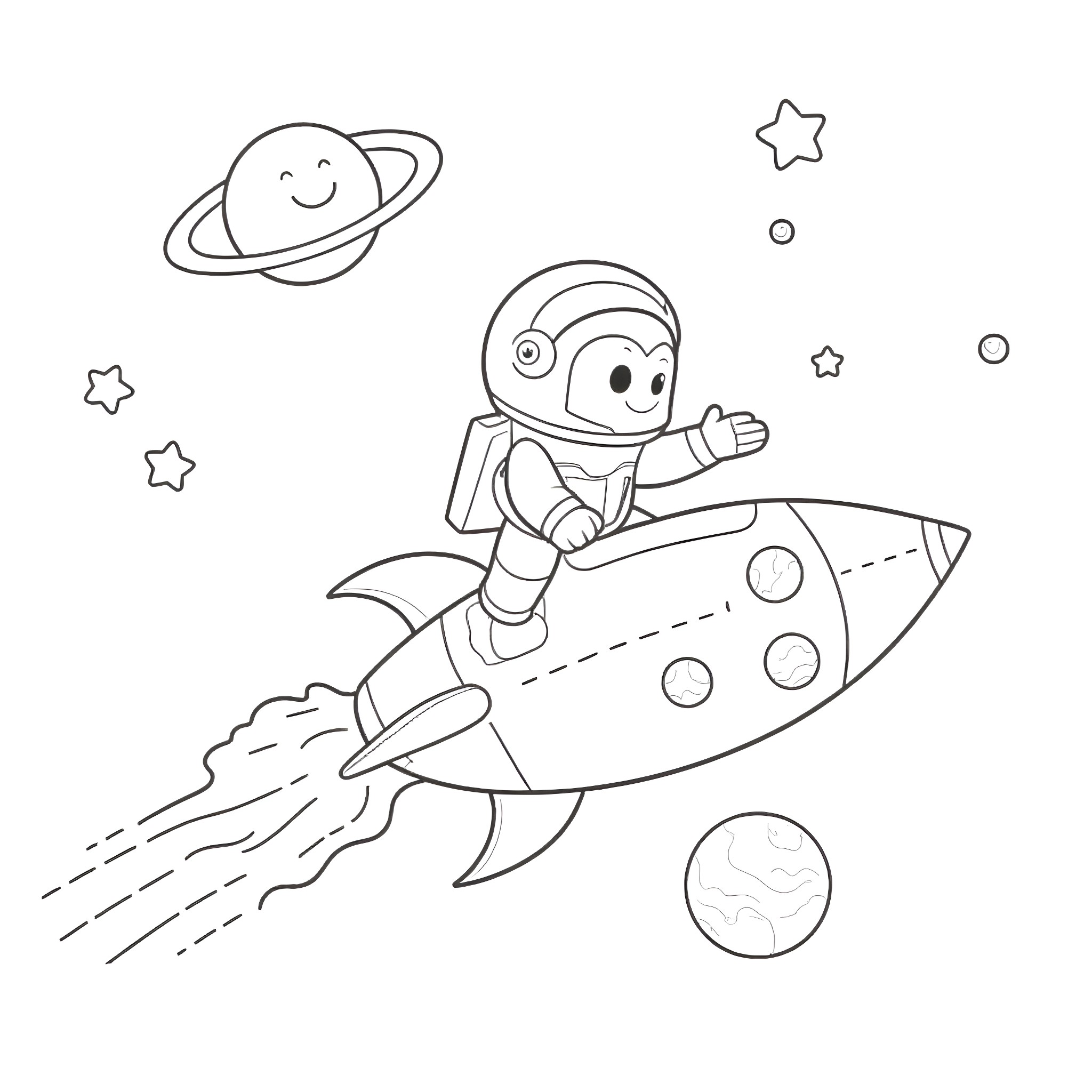 127 Best Astronaut Coloring Pages (Free Printable PDFs)