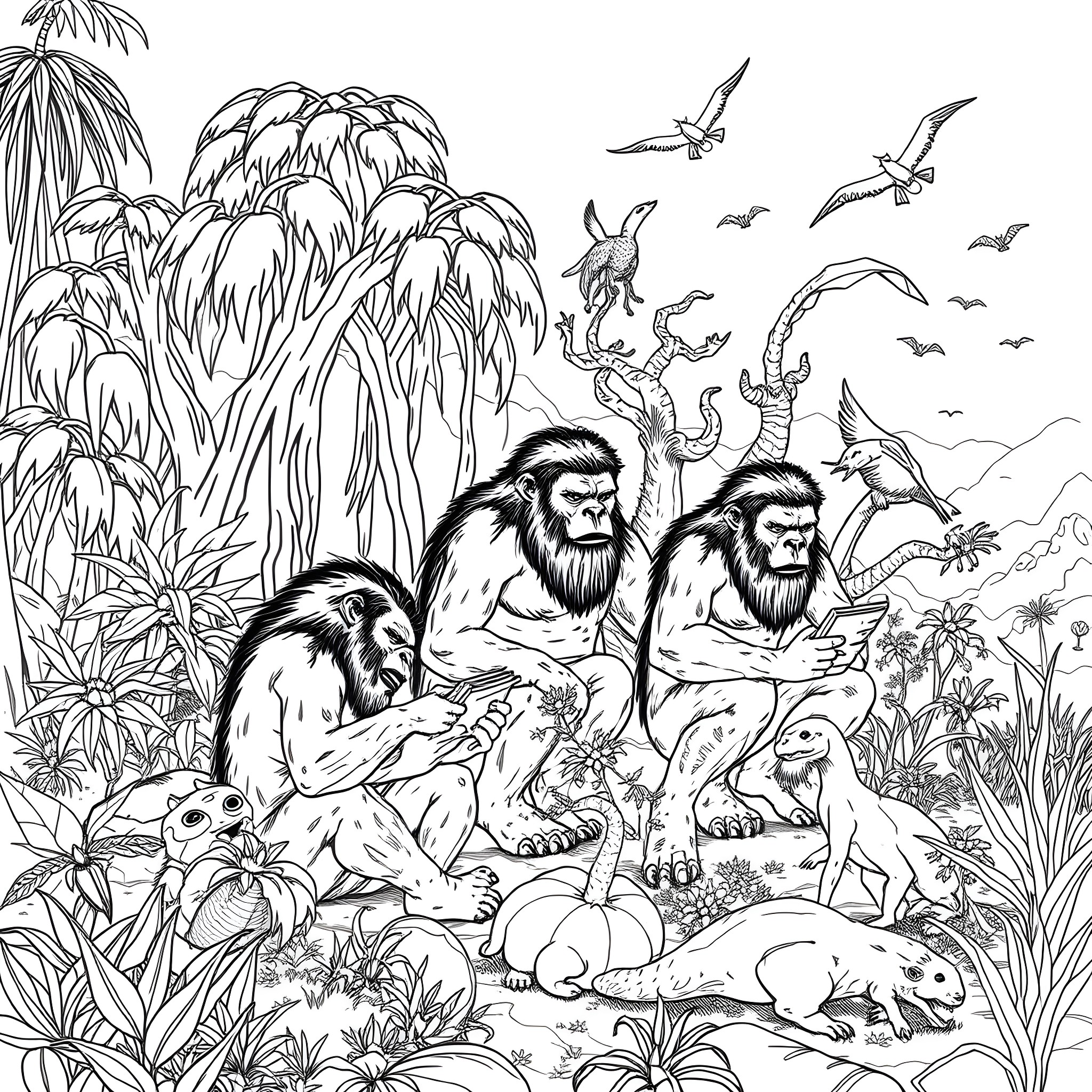 Best Neanderthal Coloring Pages (Free Printable PDF)