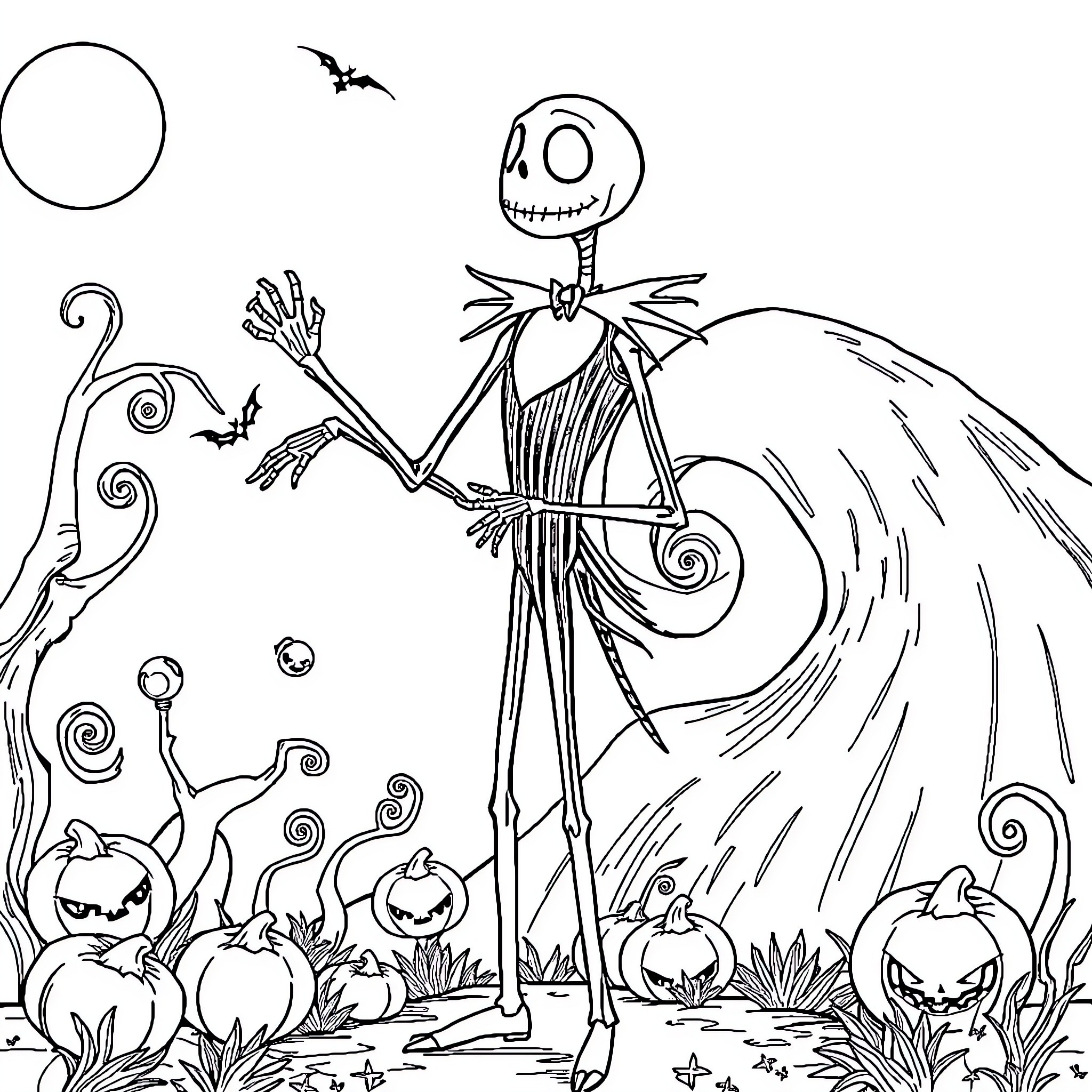 Best Jack Skellington Coloring Pages (Free Printable PDF)