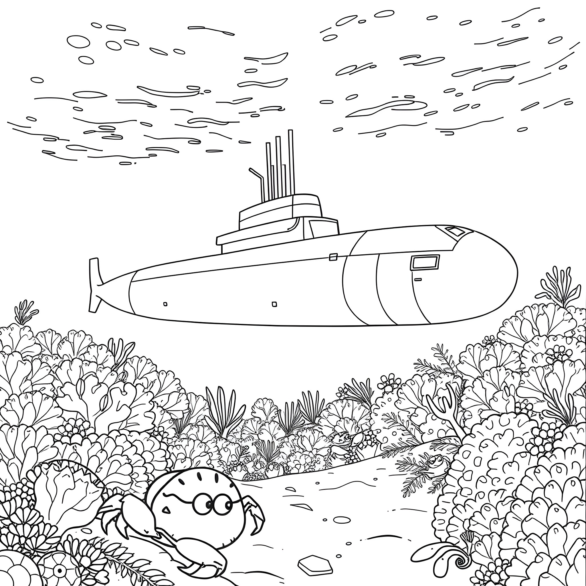 Best Submarine Coloring Pages (Free Printable PDF)