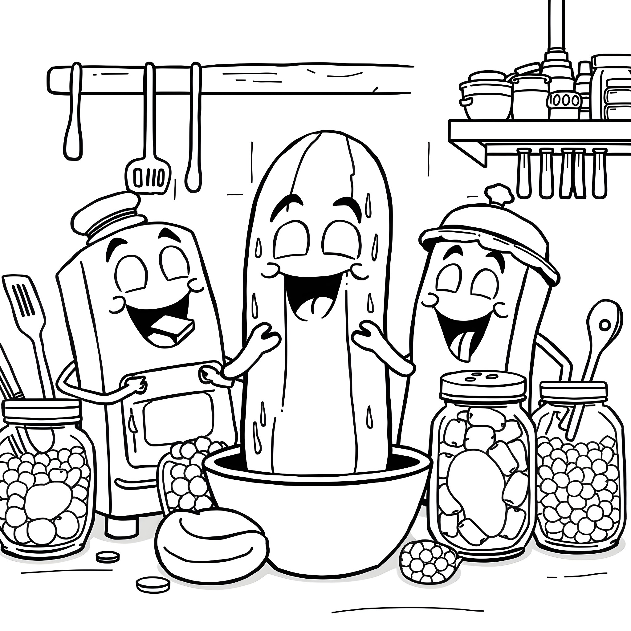 Best Pickle Coloring Pages (Free Printable PDF)
