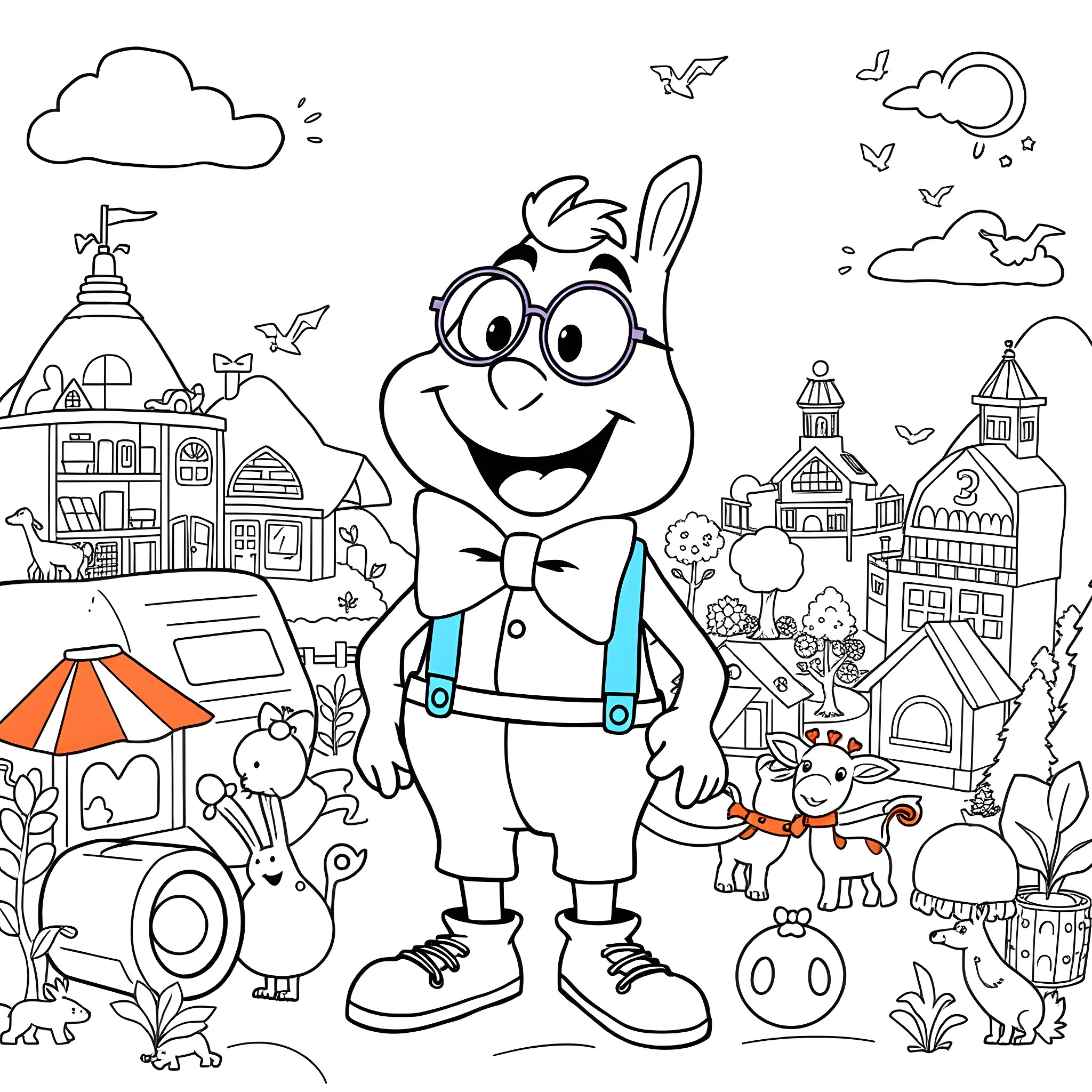 Best Blippi Coloring Pages (Free Printable PDF)