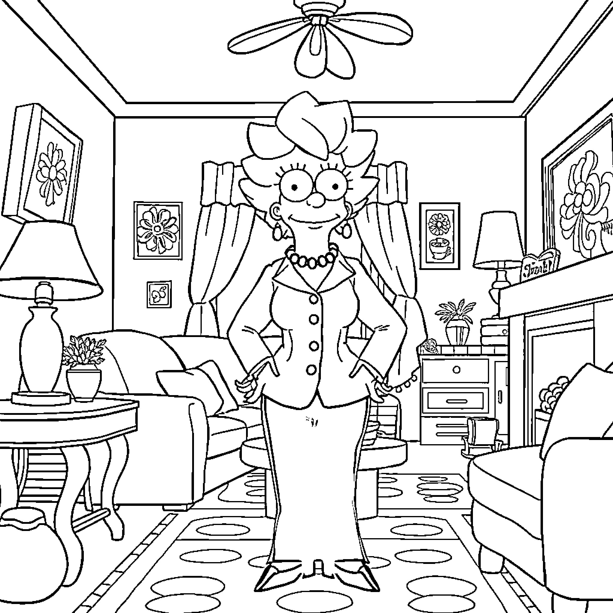 Best Marge Simpson Coloring Pages (Free Printable PDF)