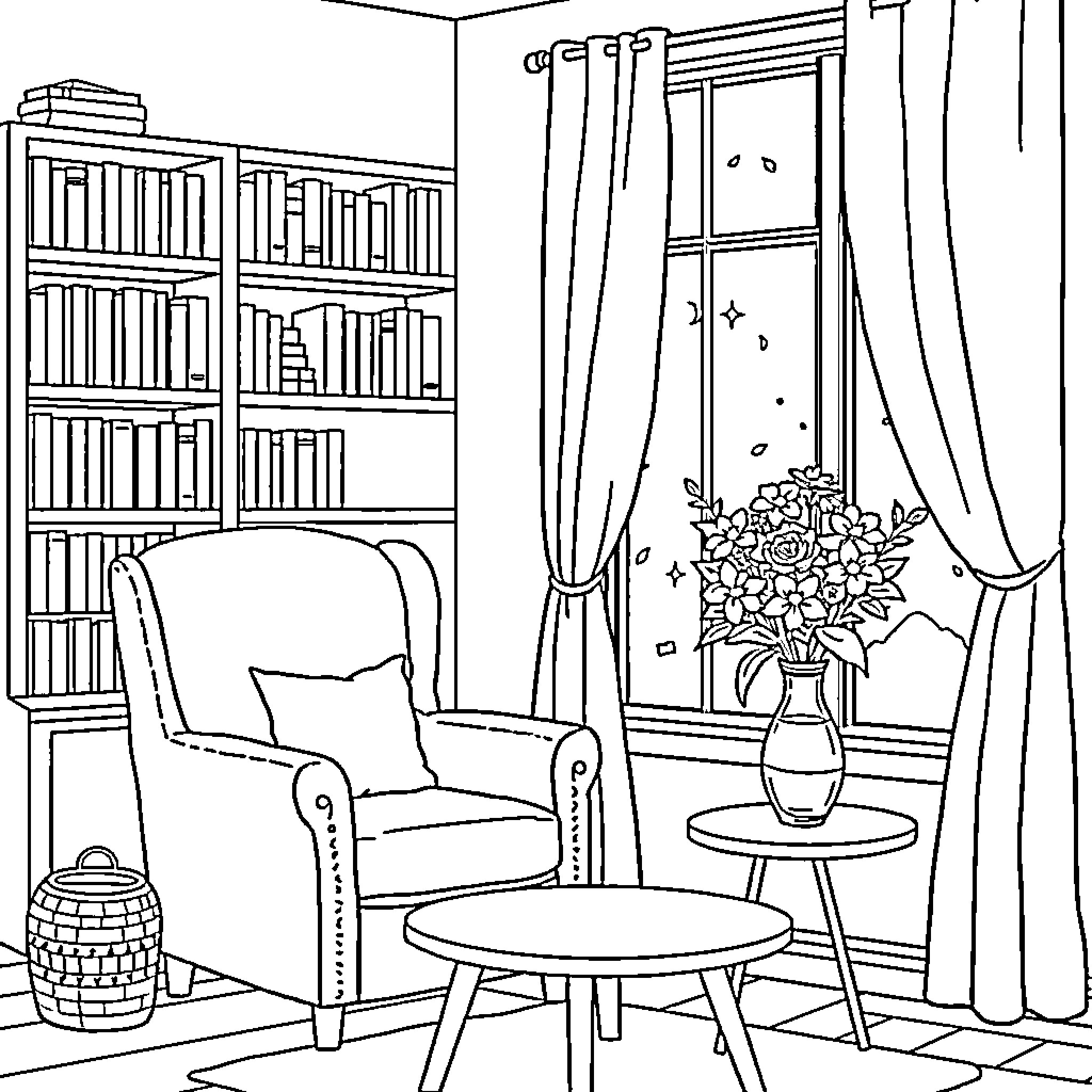 Best Room Coloring Pages (Free Printable PDF)