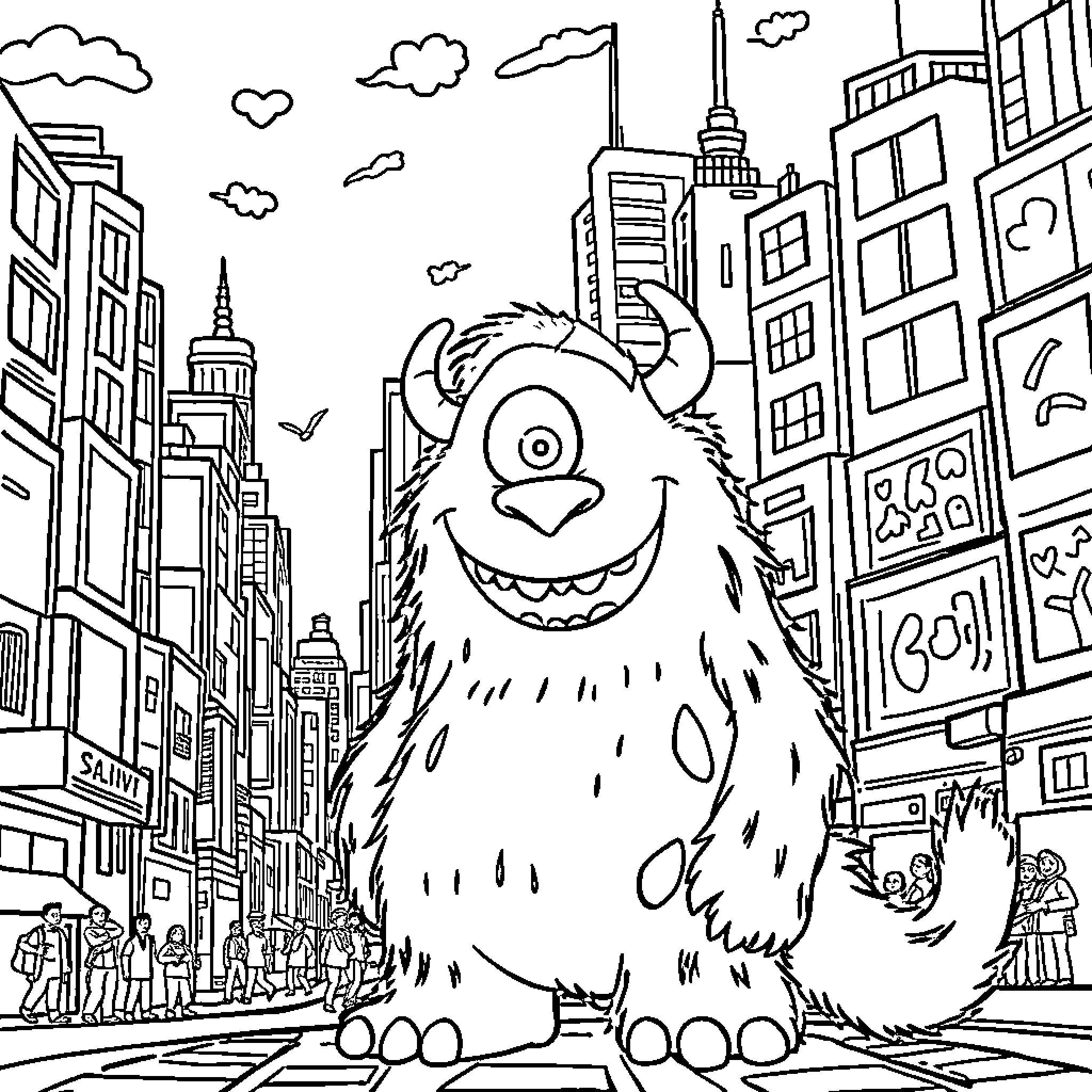 Best Sully Coloring Pages (Free Printable PDF)