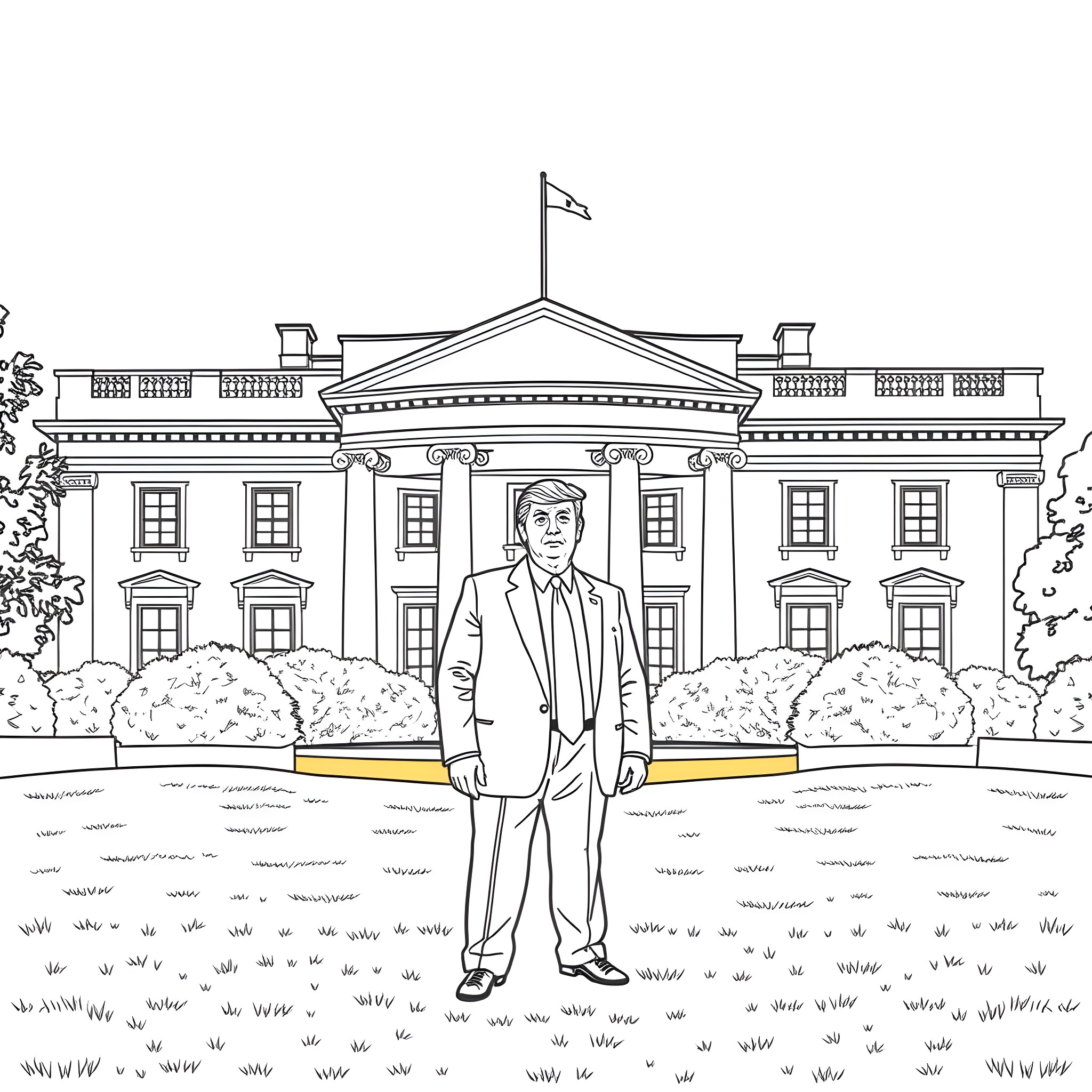 13 Best Trump Coloring Pages (Free Printable PDFs)
