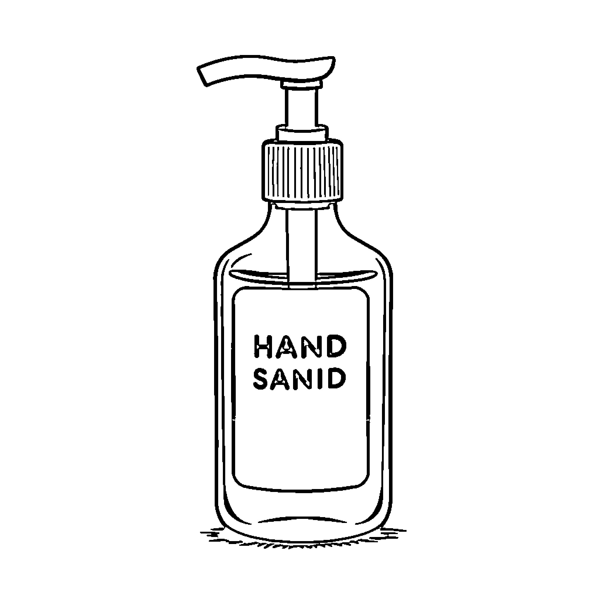 Best Hand Sanitizer Coloring Pages (Free Printable PDF)