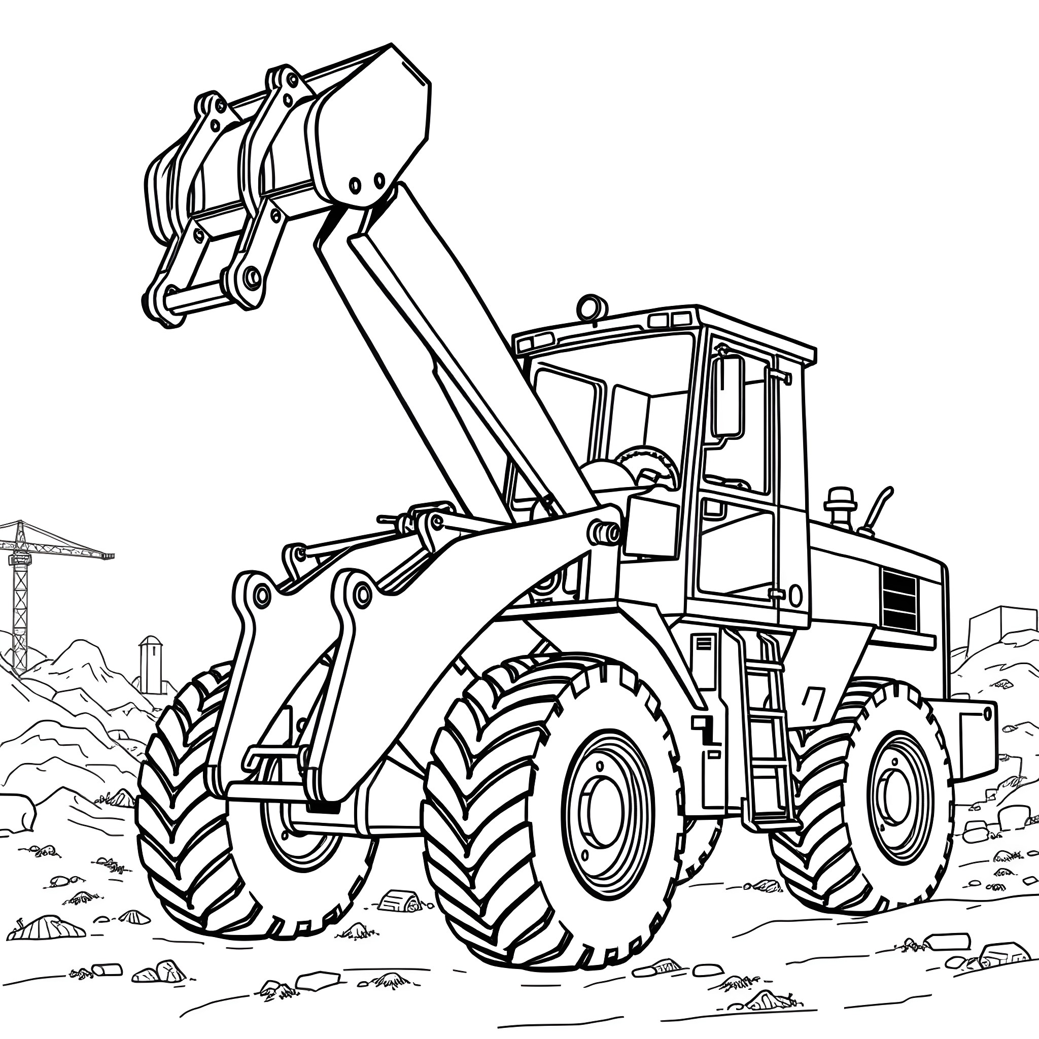 21 Best Knuckleboom Loader Coloring Pages (Free Printable PDFs)