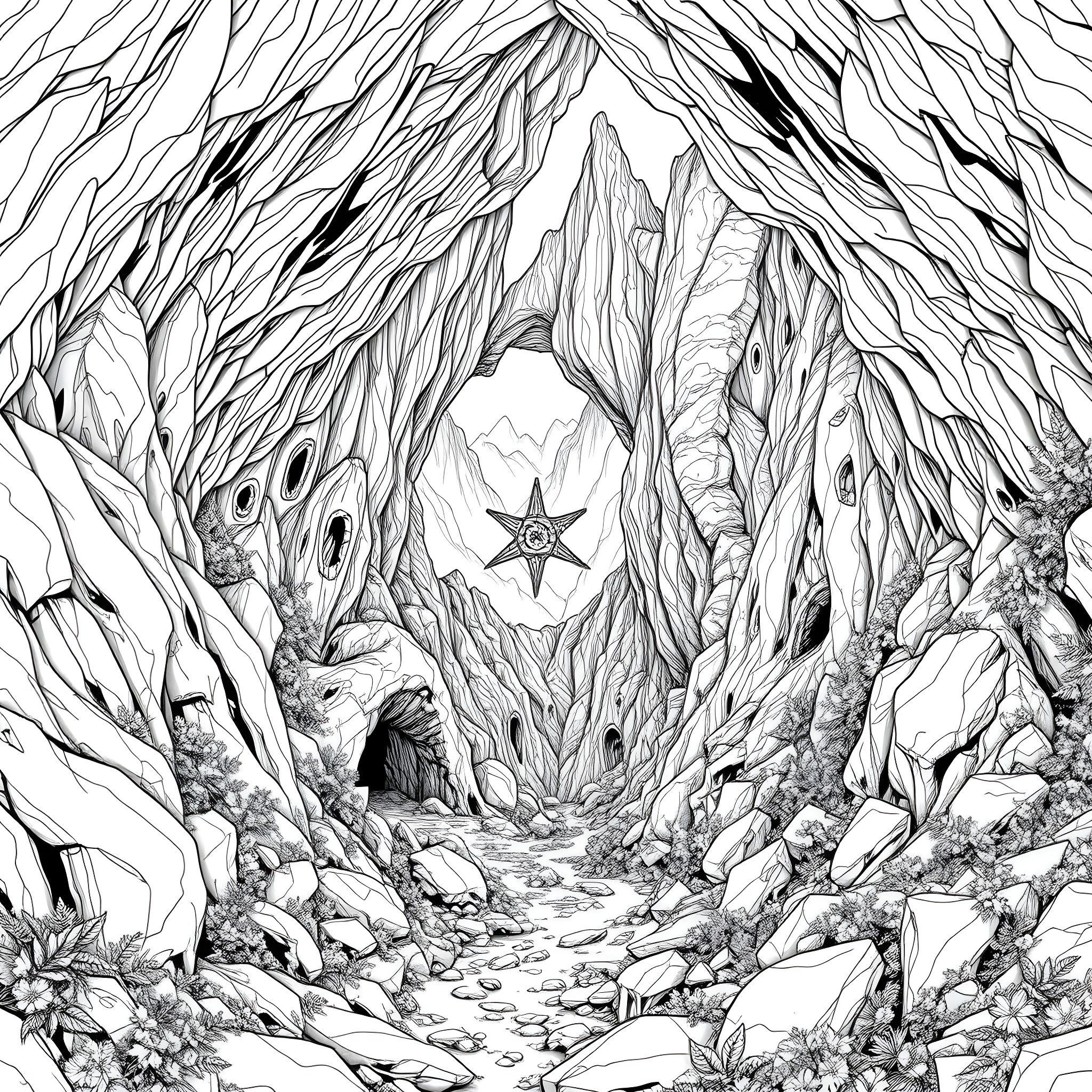Best Cave Coloring Pages (Free Printable PDF)