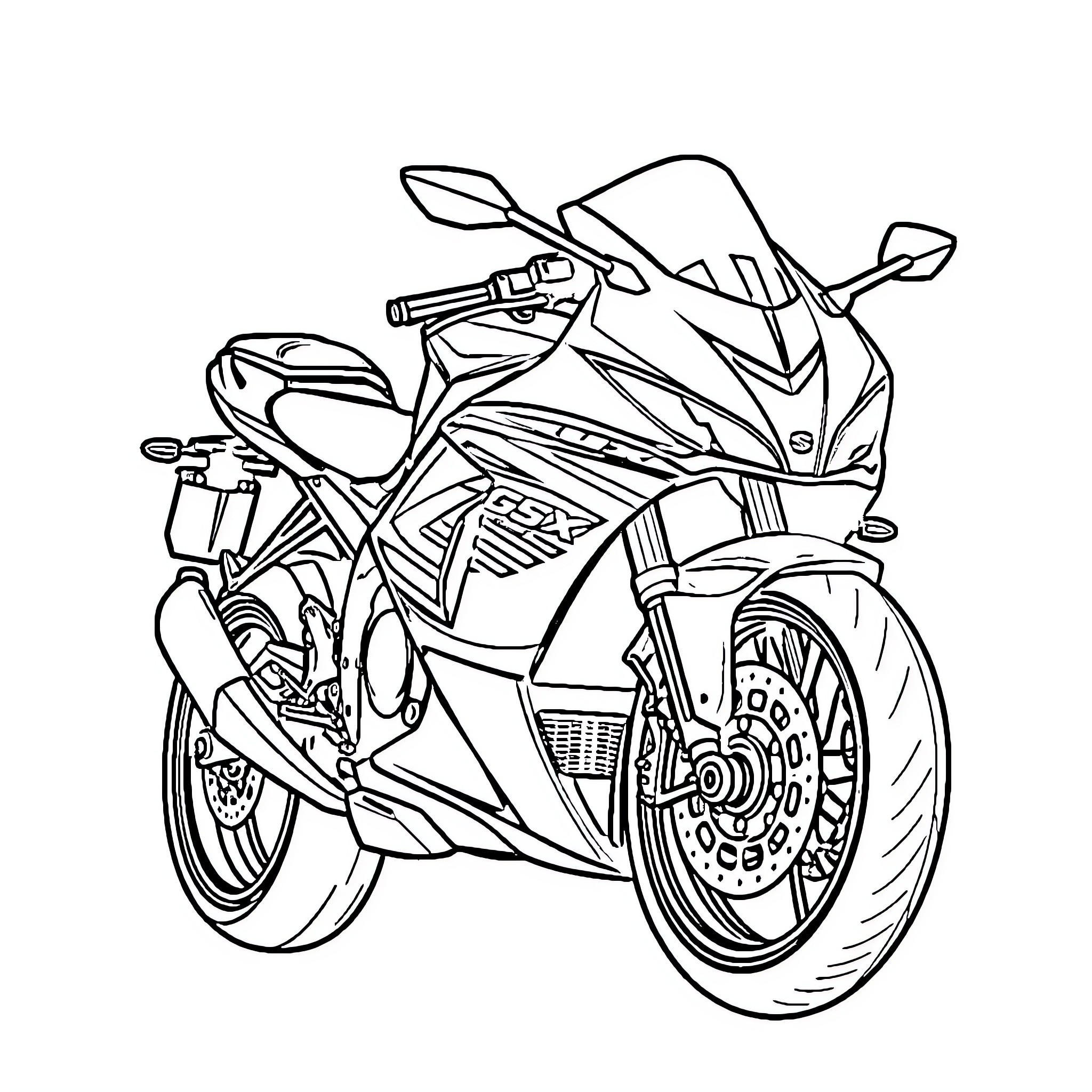 Best Suzuki GSX R1000 Coloring Pages (Free Printable PDF)