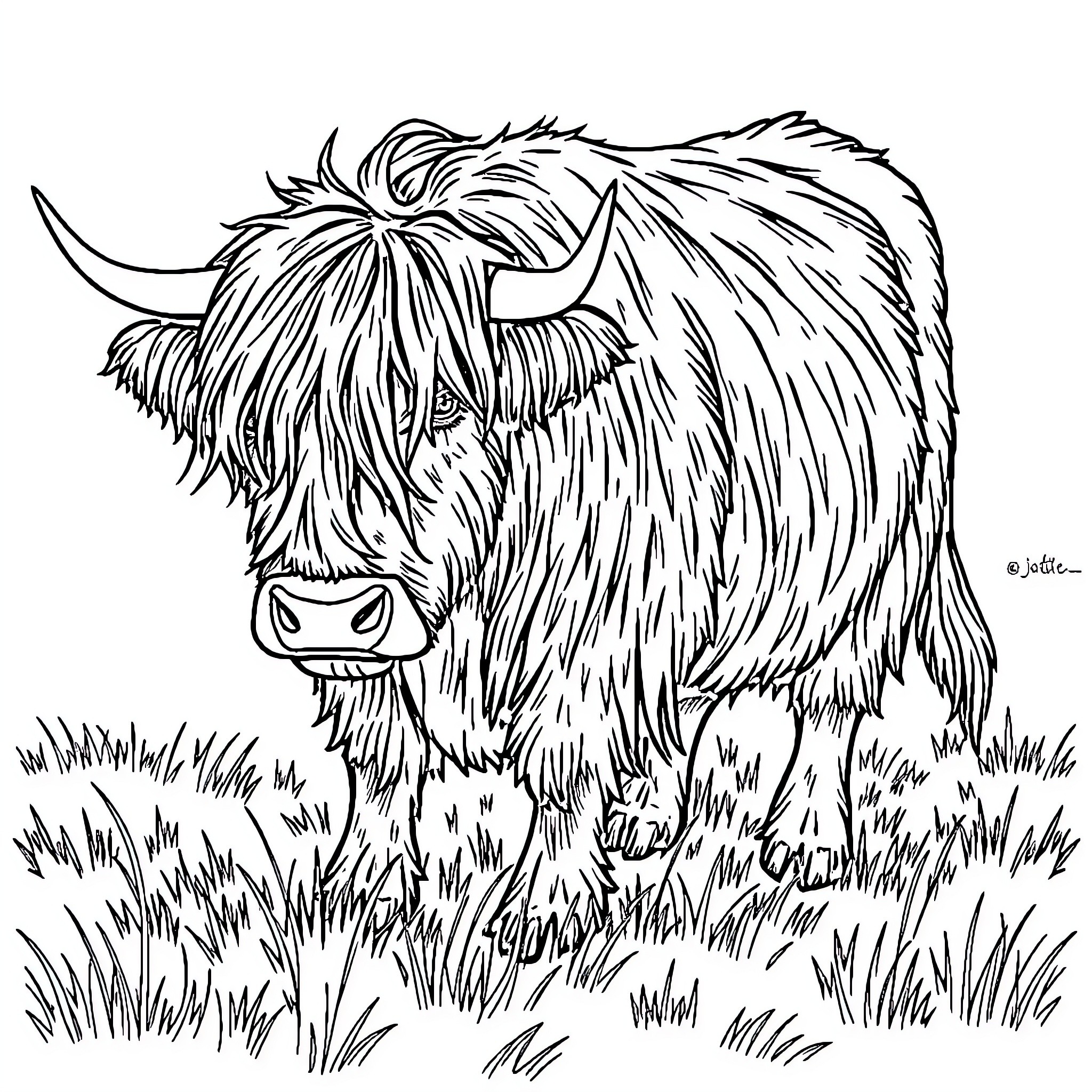 Best Highland Cow Coloring Pages (Free Printable PDF)