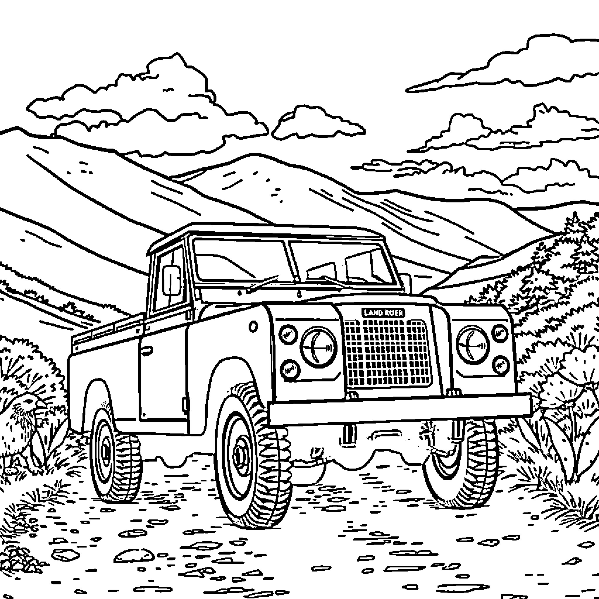 Best Land Rover Coloring Pages (Free Printable PDF)