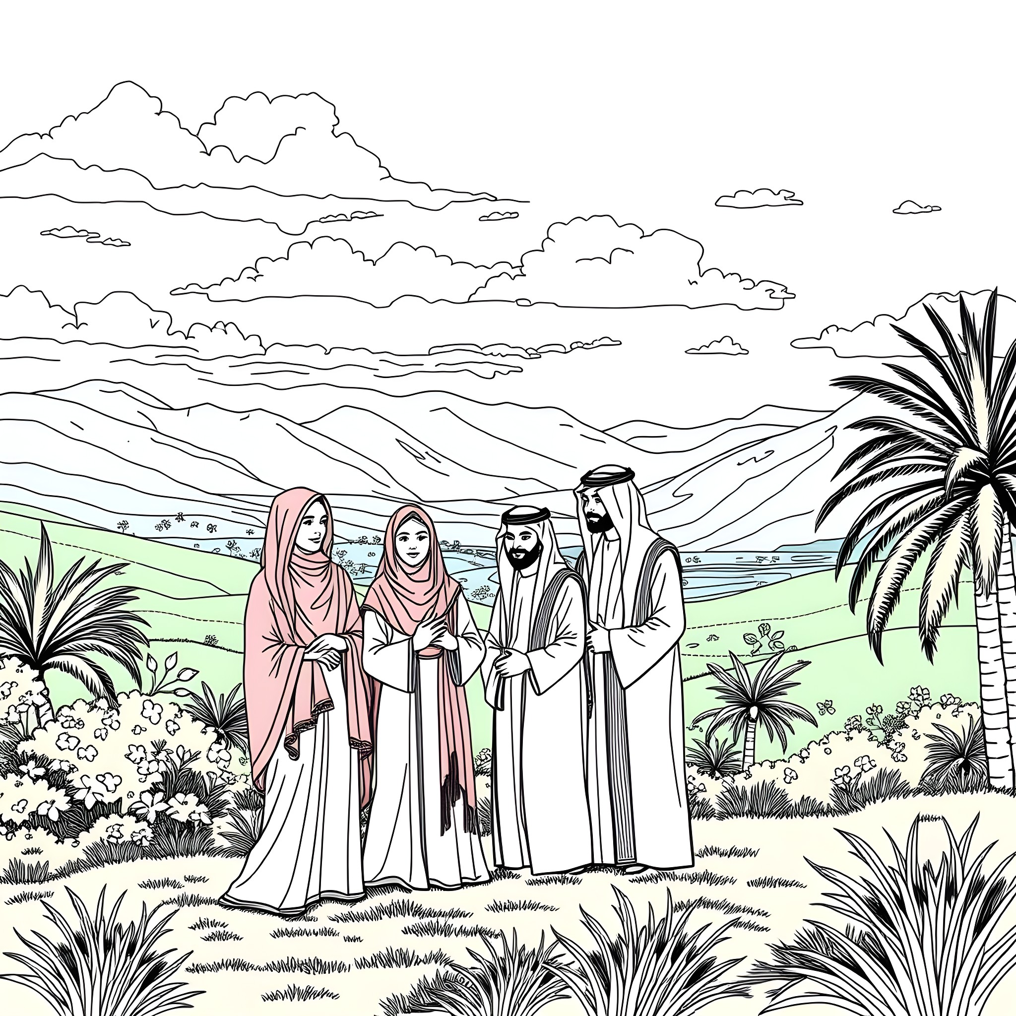 Best Emirates Clothing Coloring Pages (Free Printable PDF)