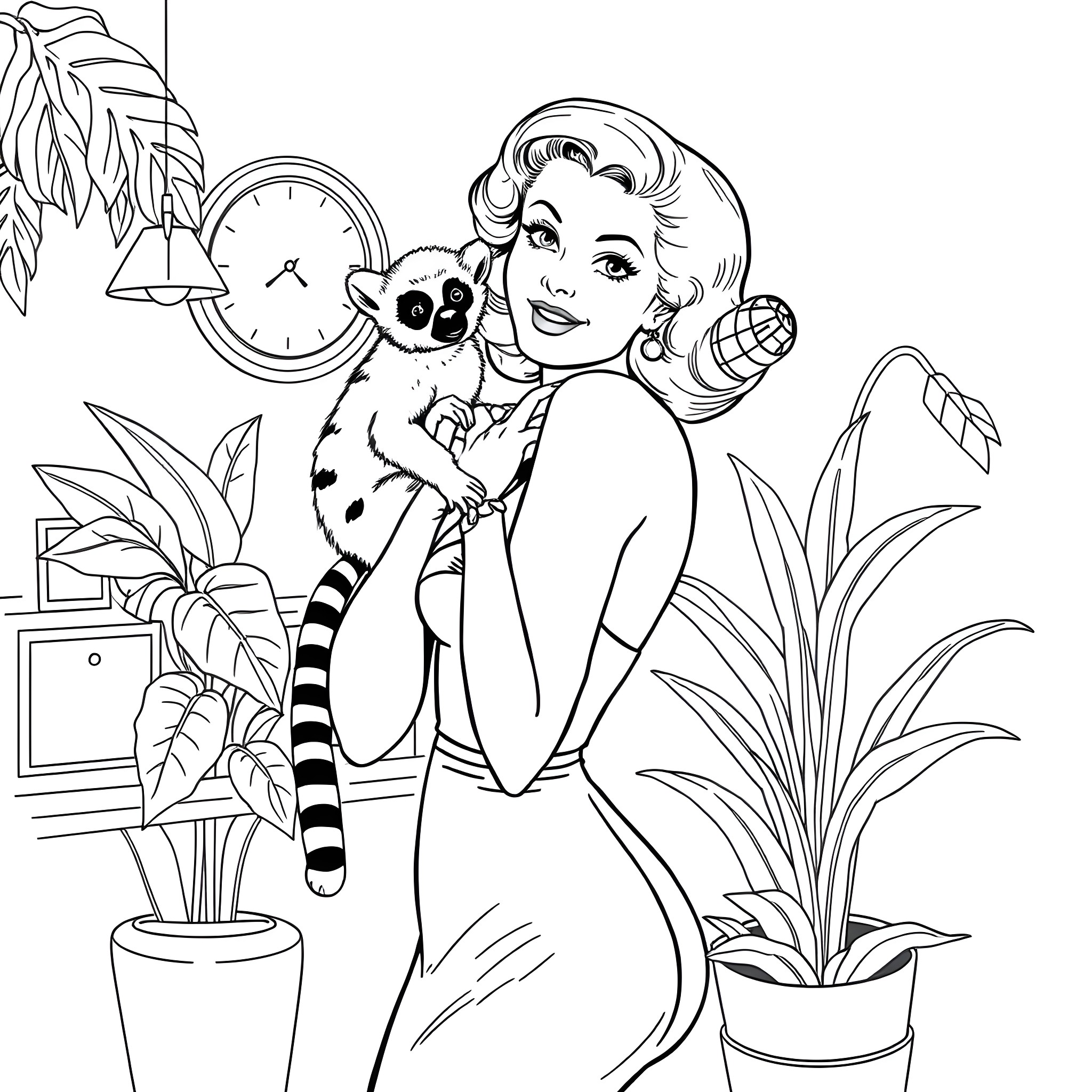 Best Pin Up Girl Coloring Pages (Free Printable PDF)