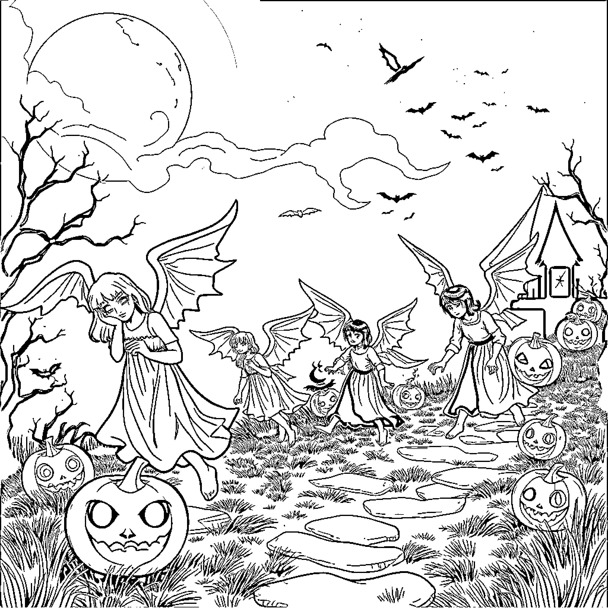 Best Angel and Demon Coloring Pages (Free Printable PDF)