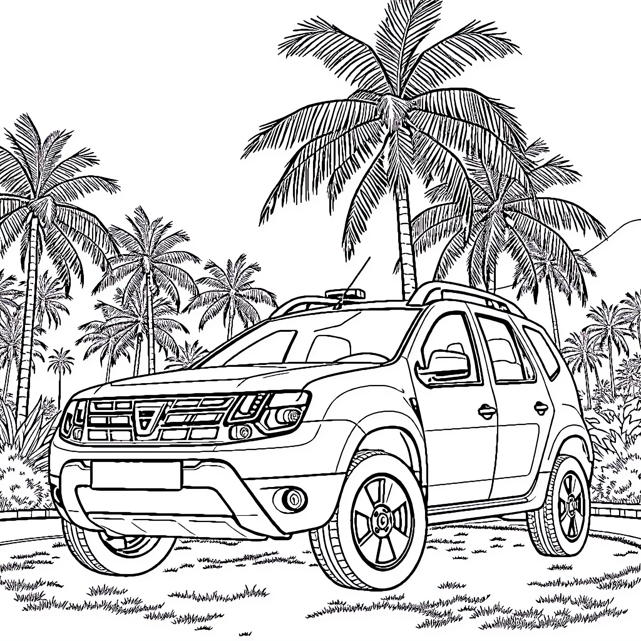 Best Dacia Duster Coloring Pages (Free Printable PDF)