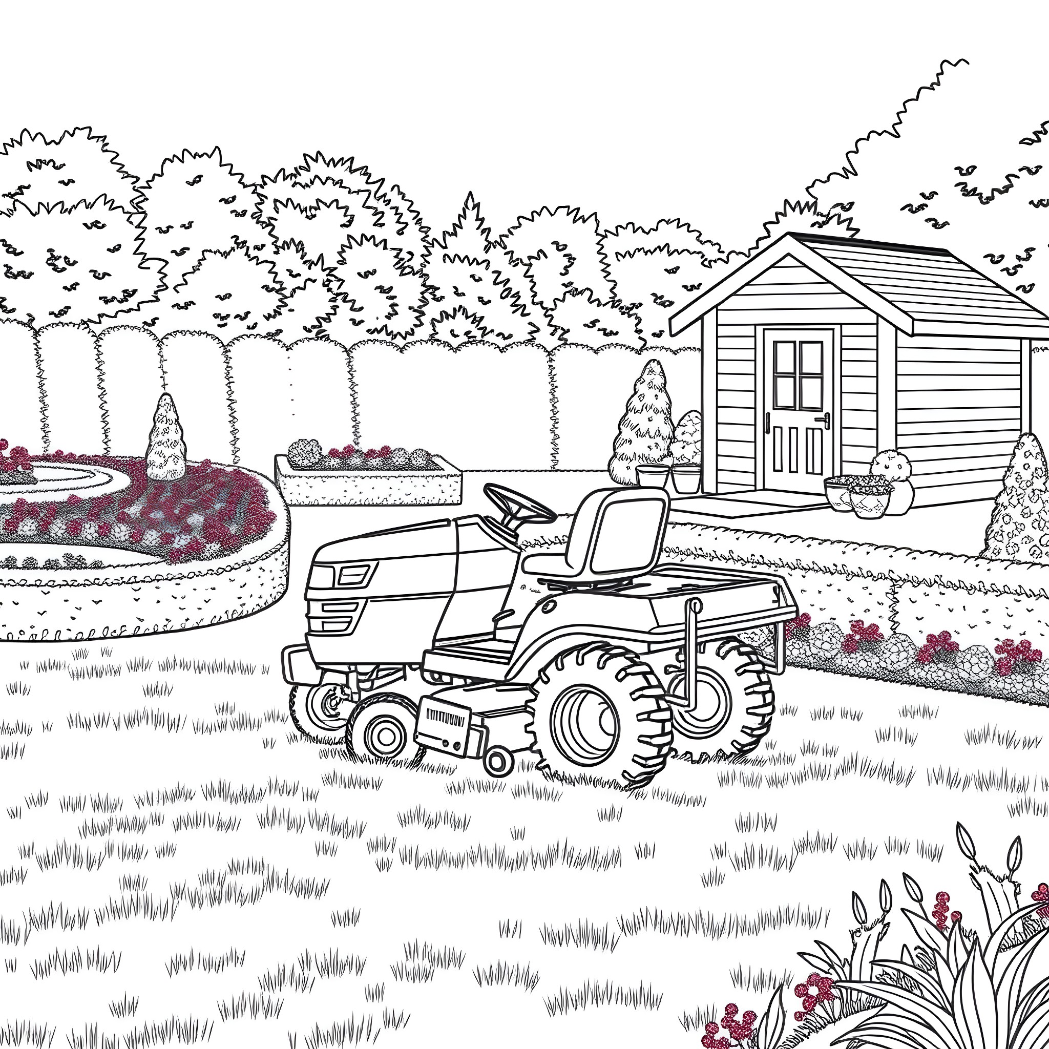 1 Best Utility Gooseneck Trailer Coloring Pages (Free Printable PDFs)