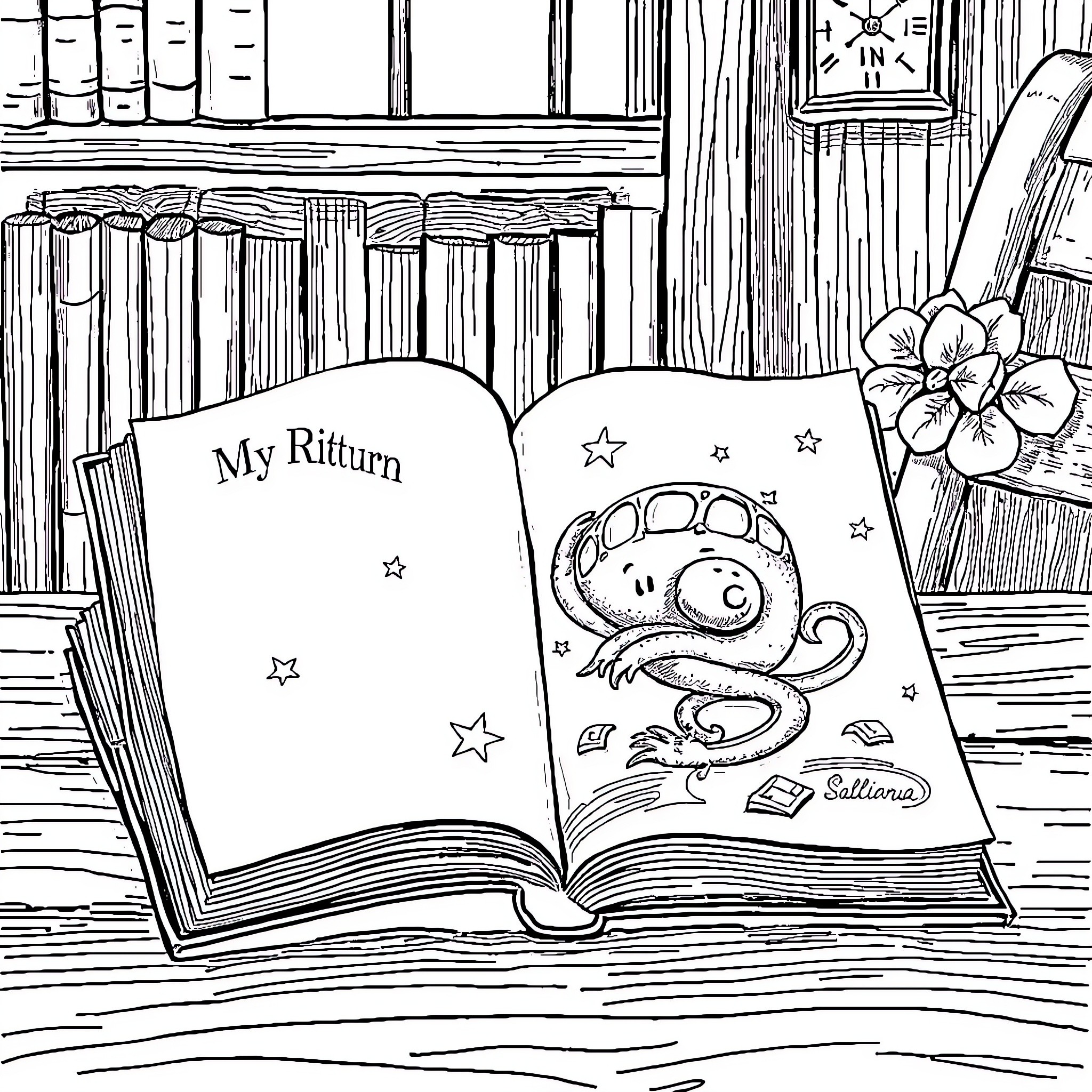 Best Book Coloring Pages (Free Printable PDF)