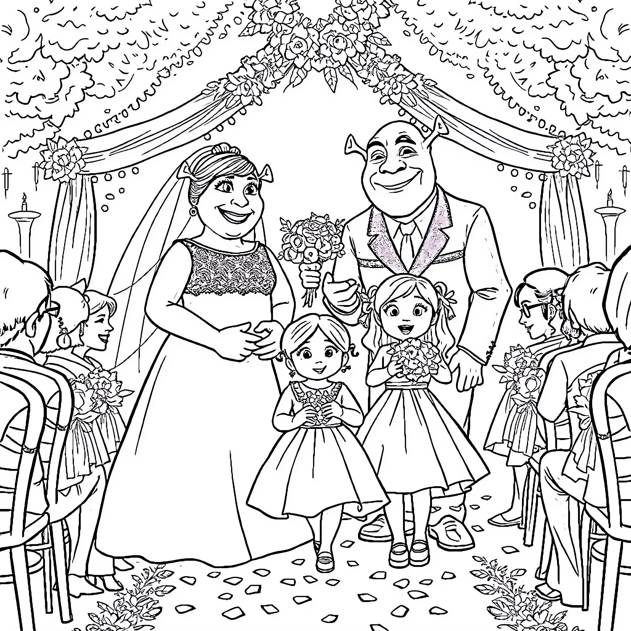 Best Wedding Coloring Pages (Free Printable PDF)