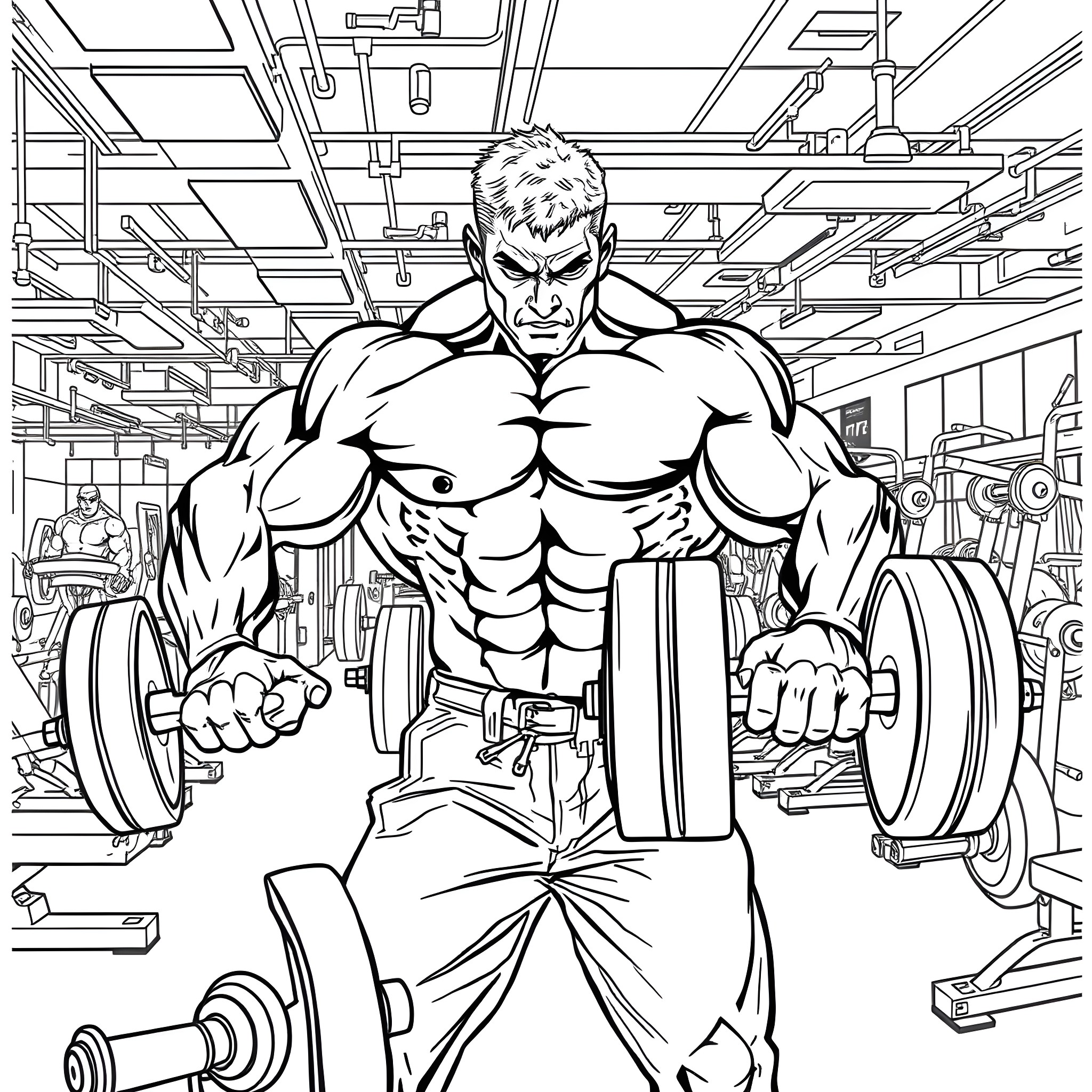 10 Best Muscle Man Coloring Pages (Free Printable PDFs)