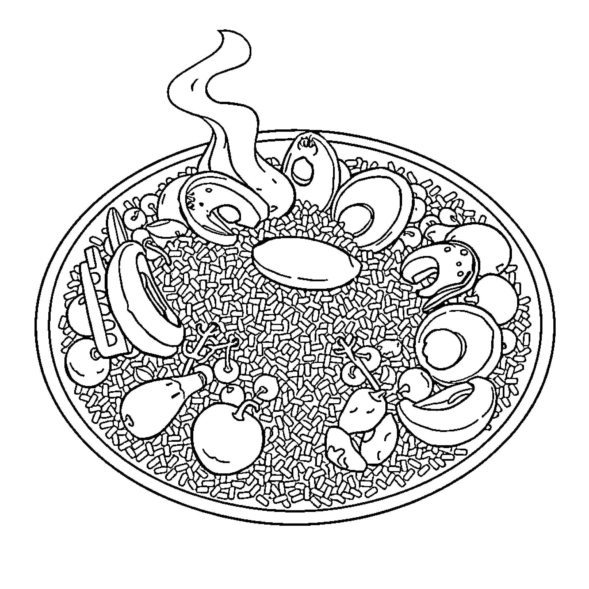 Best Paella Coloring Pages (Free Printable PDF)