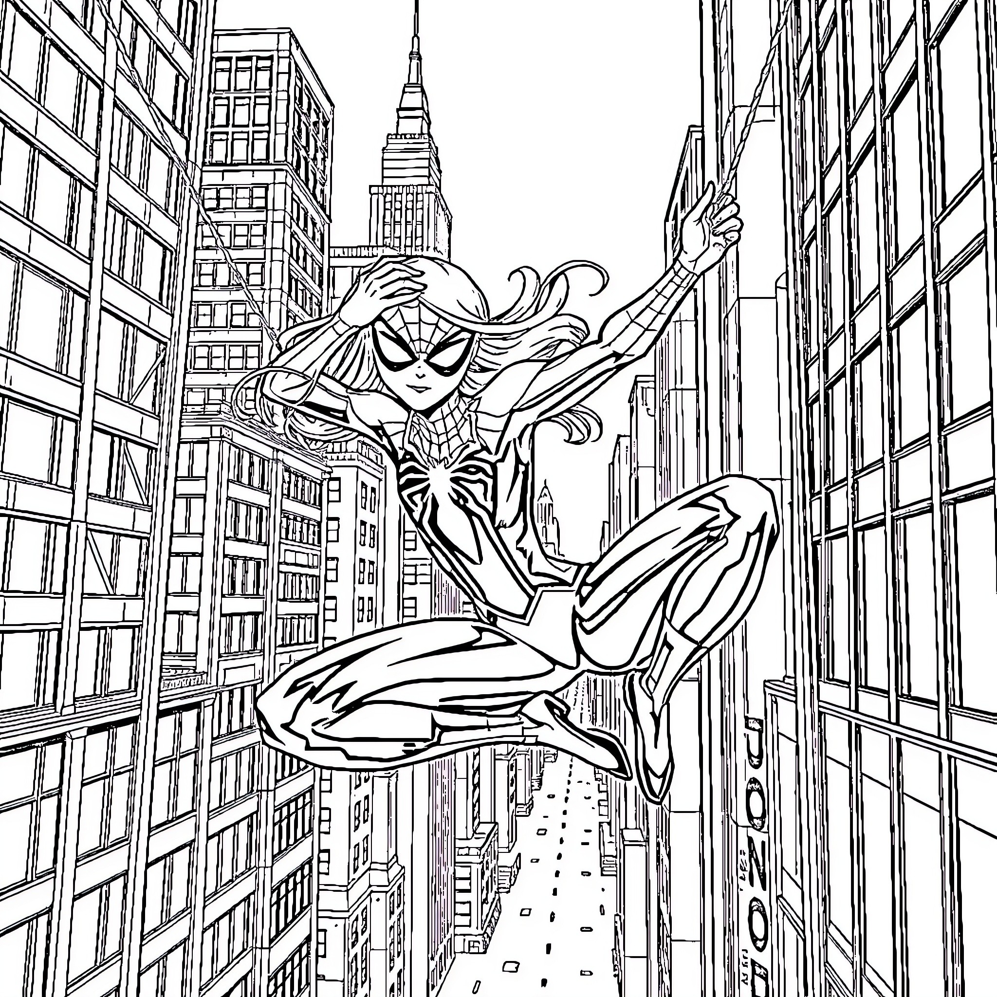 15 Best Spider Girl Coloring Pages (Free Printable PDFs)