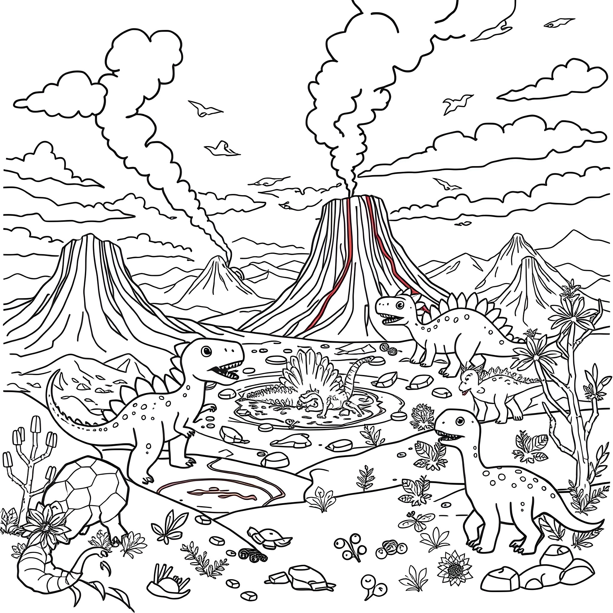 60 Best Dinosaur Coloring Pages (Free Printable PDFs)