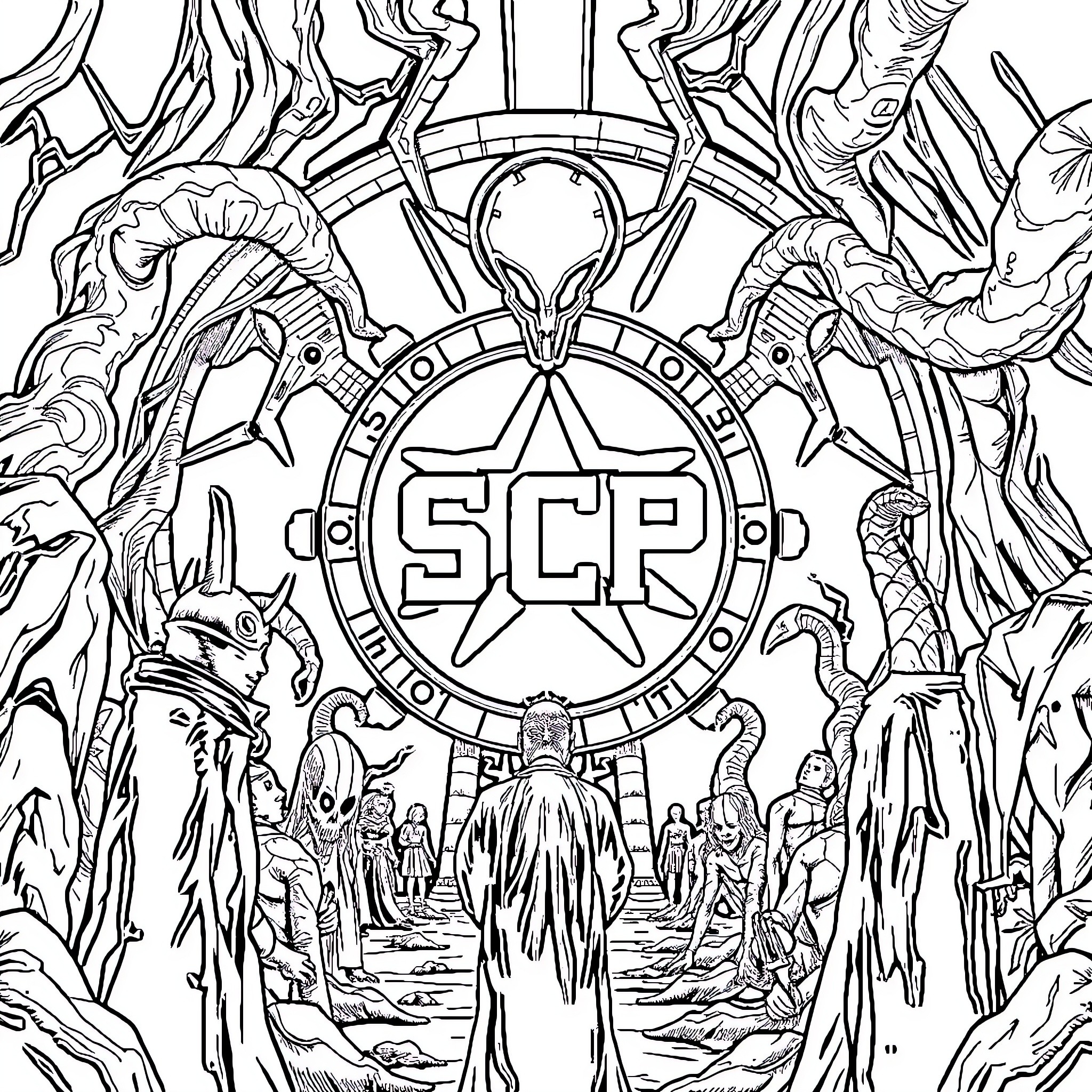 1 Best SCP Foundation Coloring Pages (Free Printable PDFs)