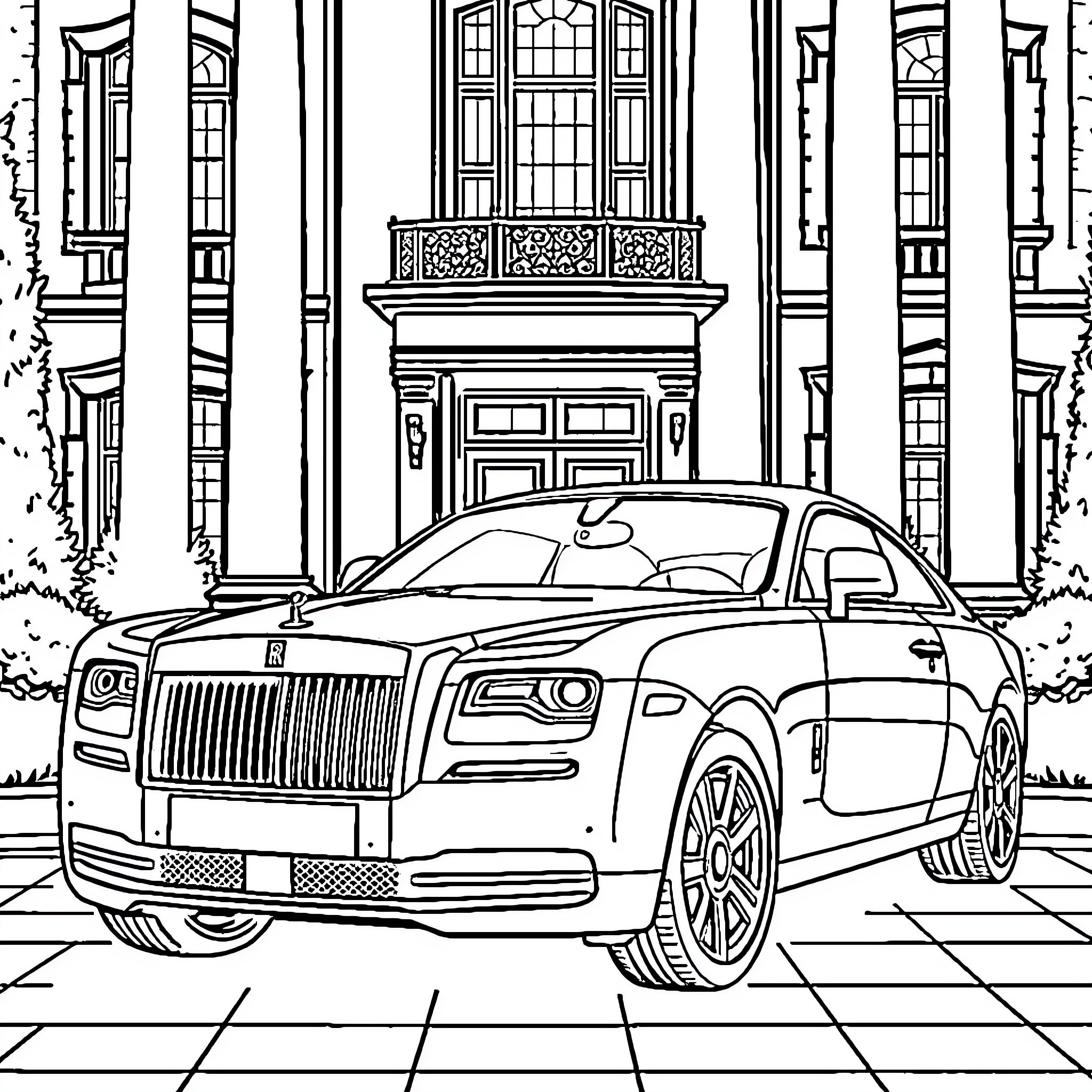Best Rolls Royce Coloring Pages (Free Printable PDF)