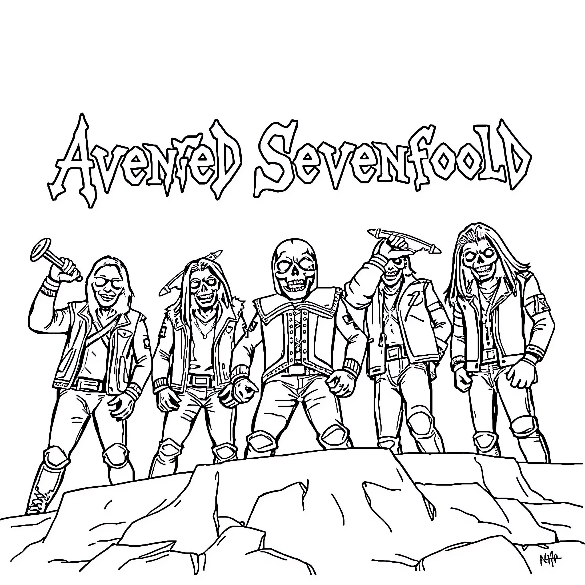 Best Avenged Sevenfold Coloring Pages (Free Printable PDF)