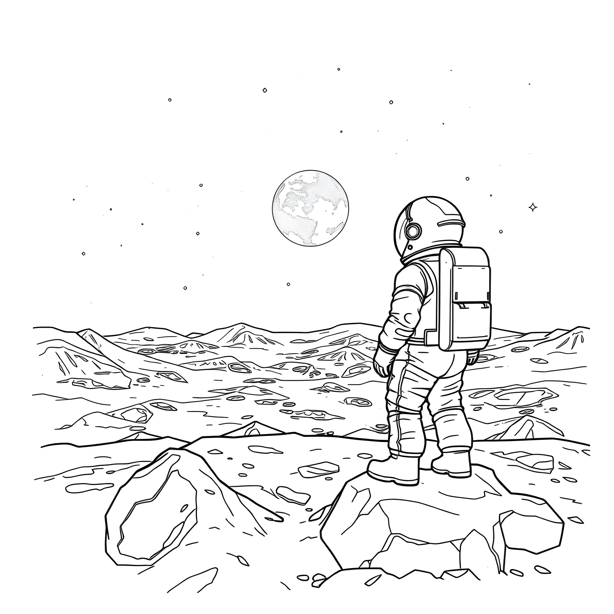 127 Best Astronaut Coloring Pages (Free Printable PDFs)