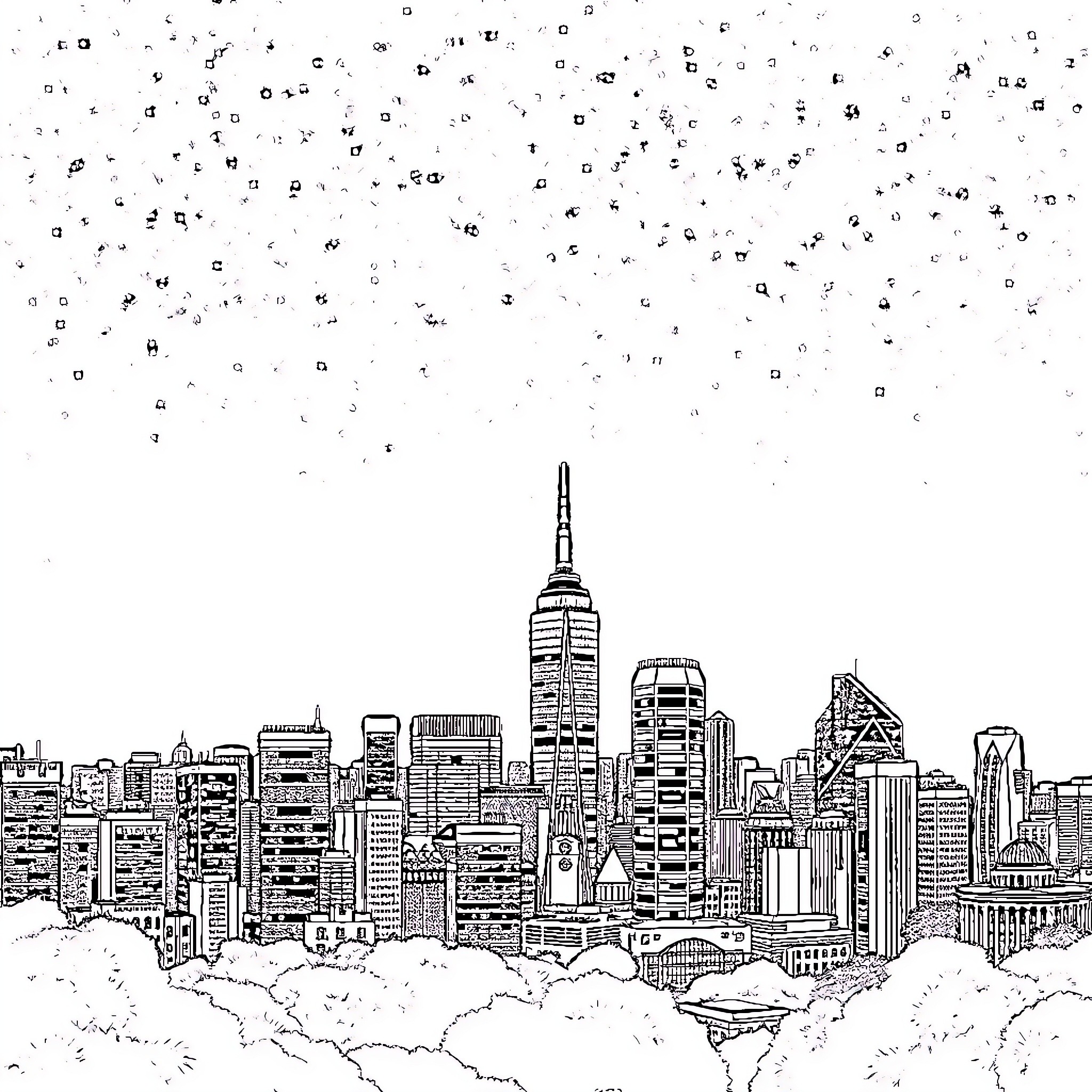 Best Skyline Coloring Pages (Free Printable PDF)