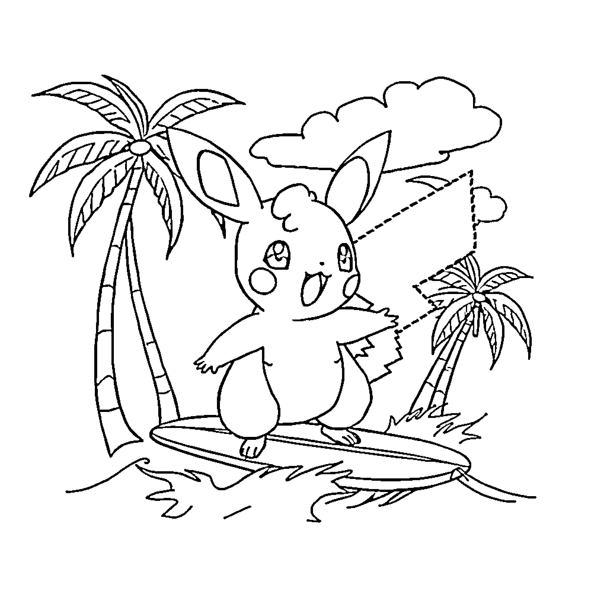 Best Alolan Raichu Coloring Pages (Free Printable PDF)