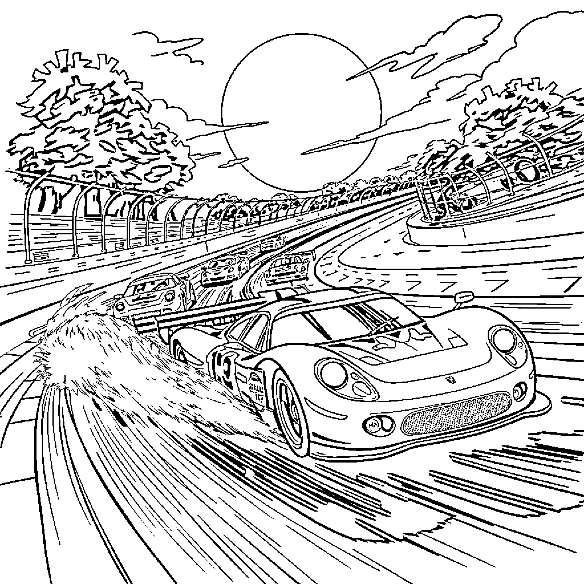 Best Speedway Car Coloring Pages (Free Printable PDF)