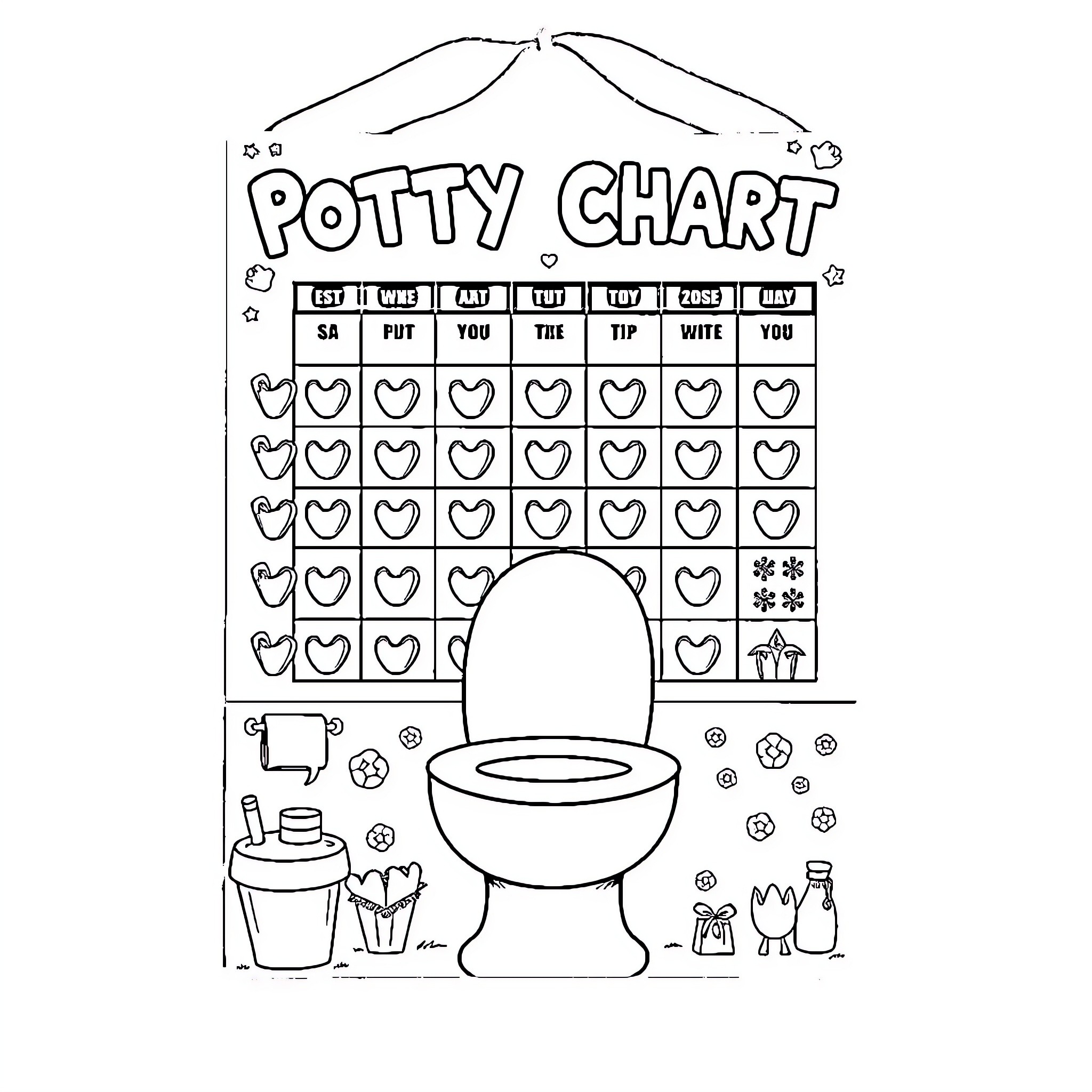 1 Best Potty Training Coloring Pages (Free Printable PDFs)